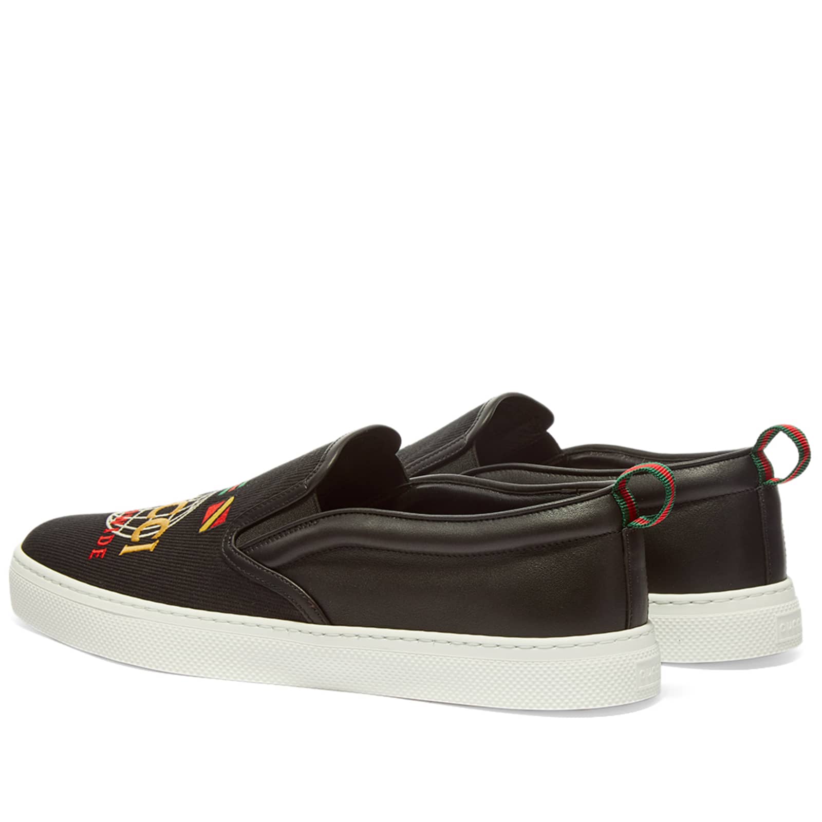 Gucci Dublin Gucci Worldwide Flag Slip-On Black | END. (US)