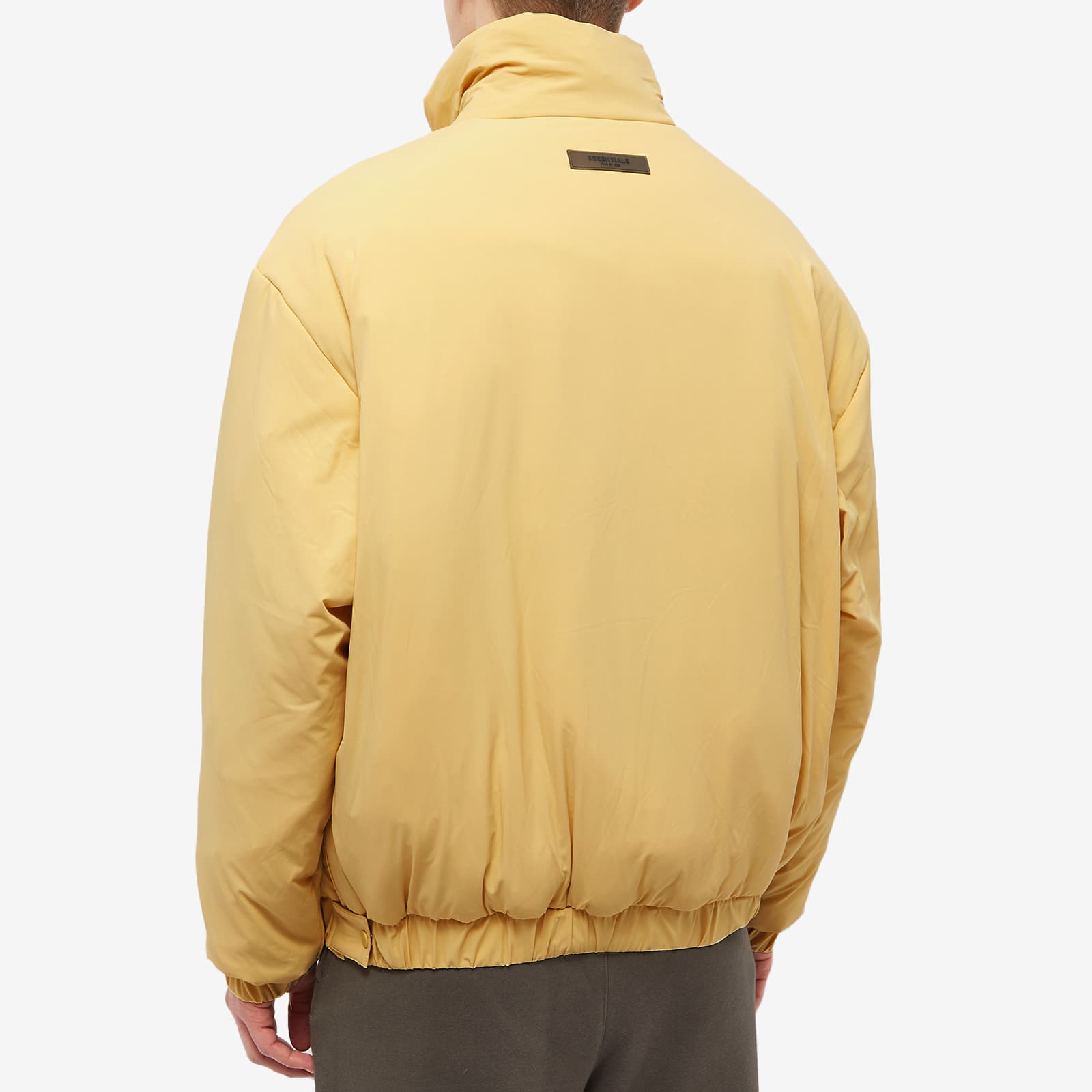 Fear of God Essentials Nylon Puffer Jacket Light Tuscan | END. (TW)