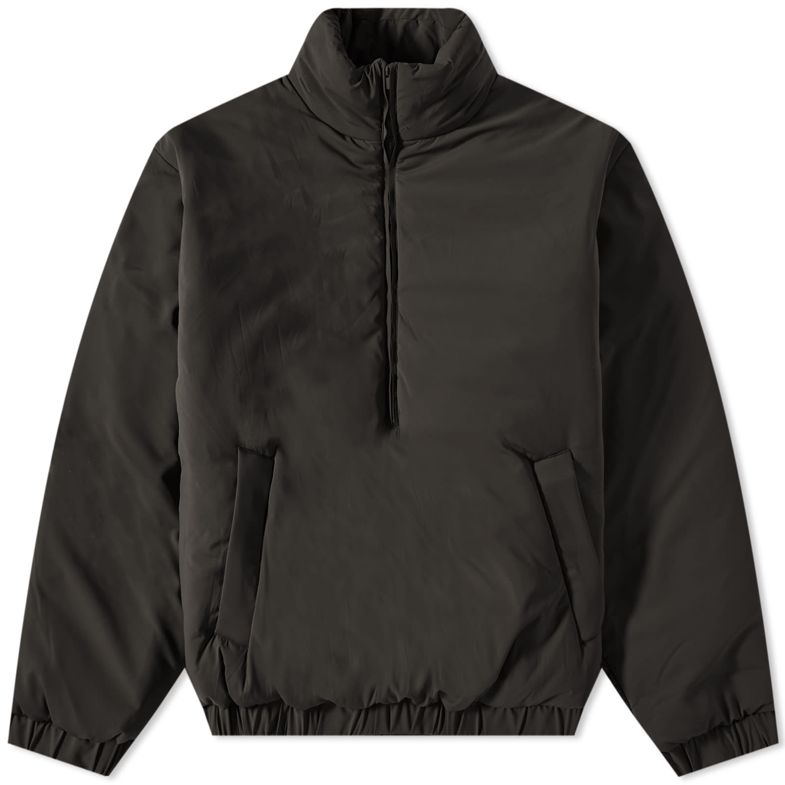 Fear of God Essentials Nylon Puffer Jacket Off-Black | END. (US)