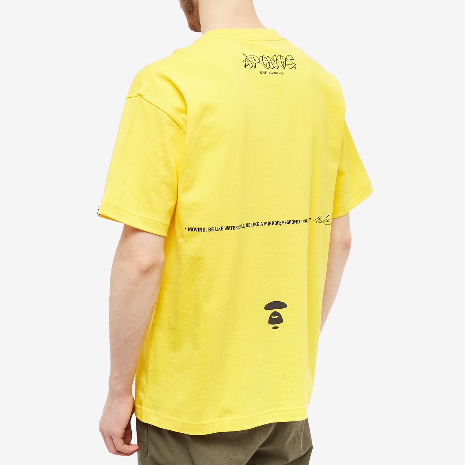 AAPE x Bruce Lee By A Bathing Ape T-Shirt Yellow | END.