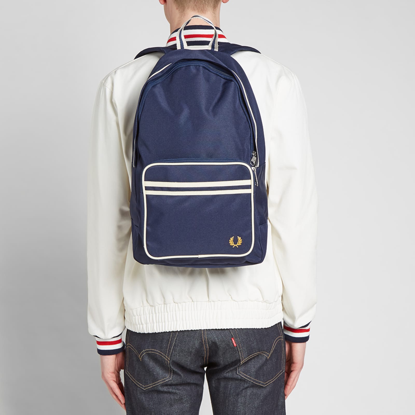 Fred Perry Twin Tipped Backpack Navy | END. (US)