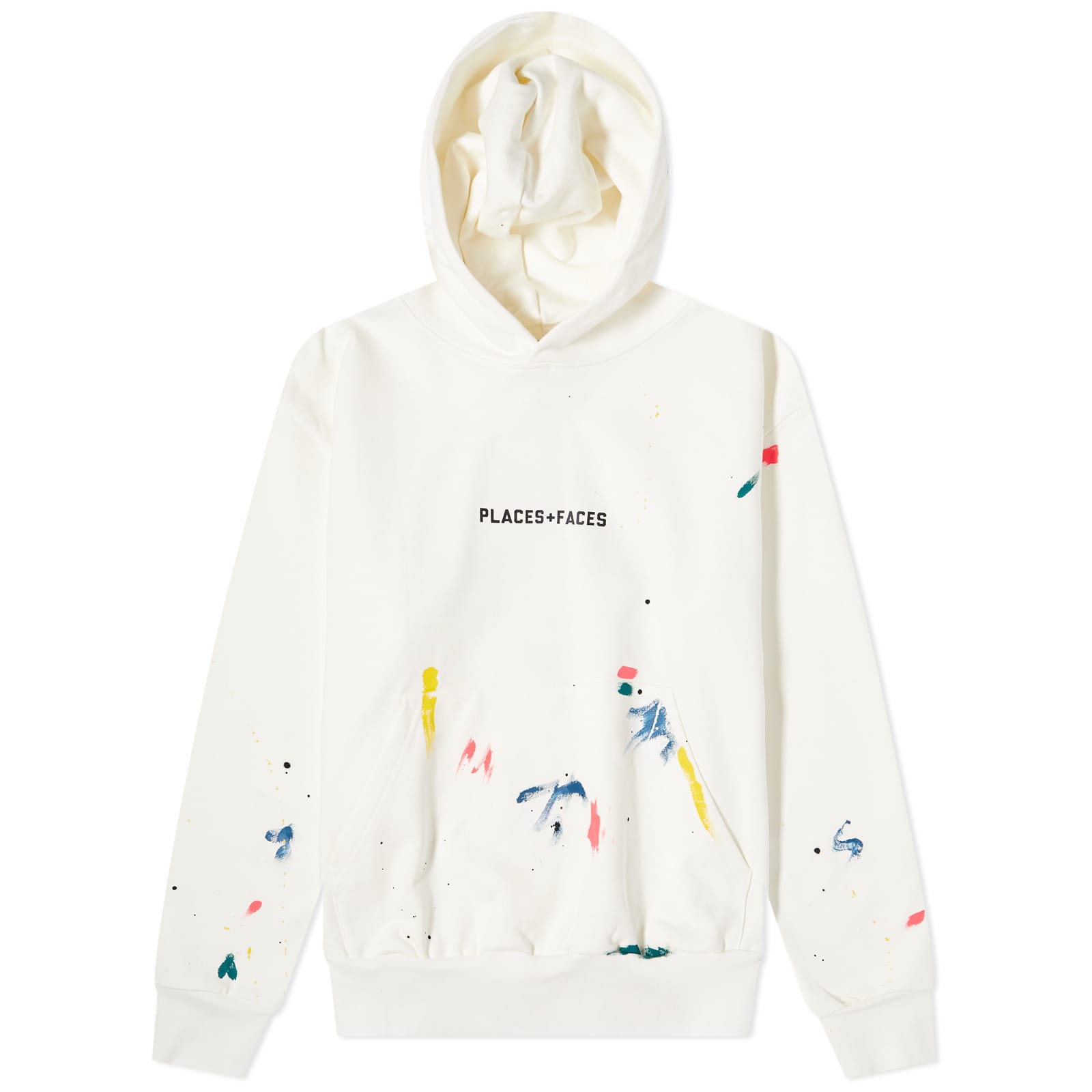 PLACES+FACES Paint Splat Hoodie White | END.