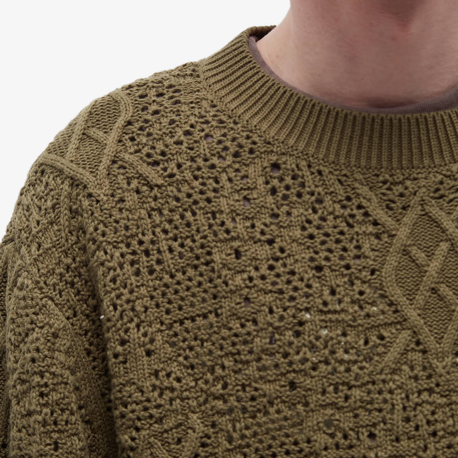 Daily Paper Shield Crochet Sweater Four Leaf | END. (US)