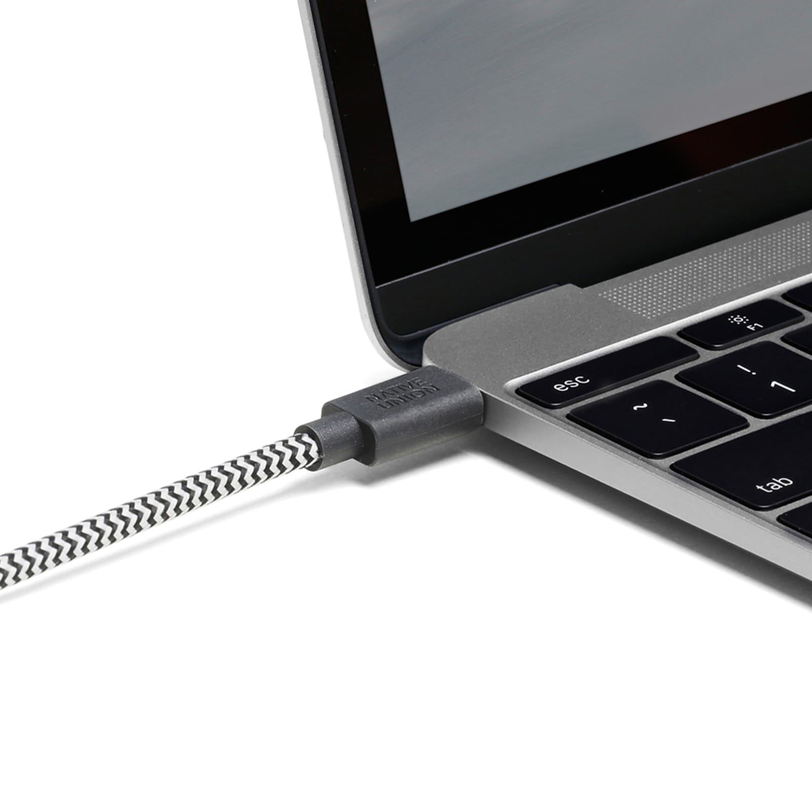 Native Union USB 2.4m Belt Cable Black & White | END. (US)