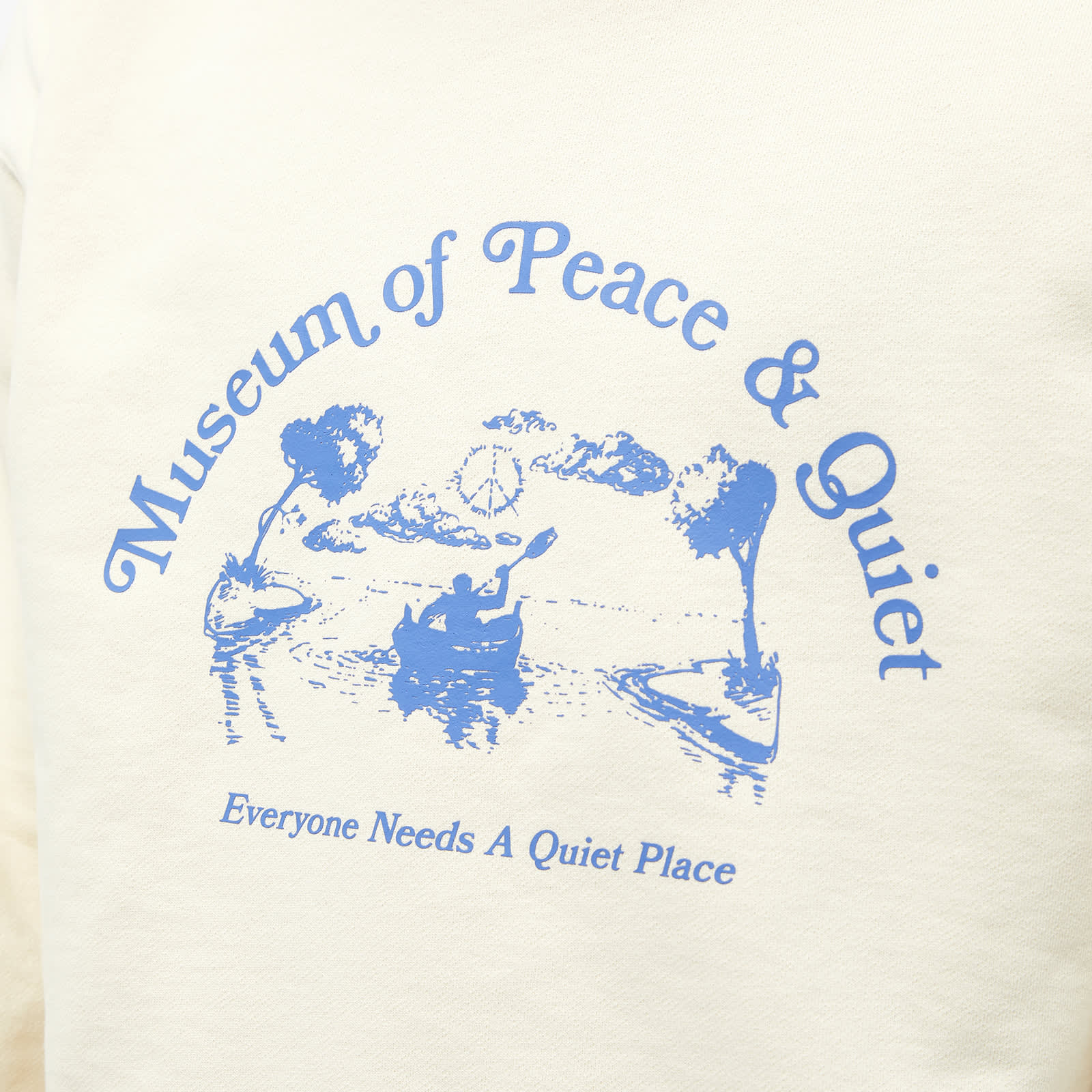Museum of Peace and Quiet Quiet Place Crew Sweatshirt Bone | END. (US)