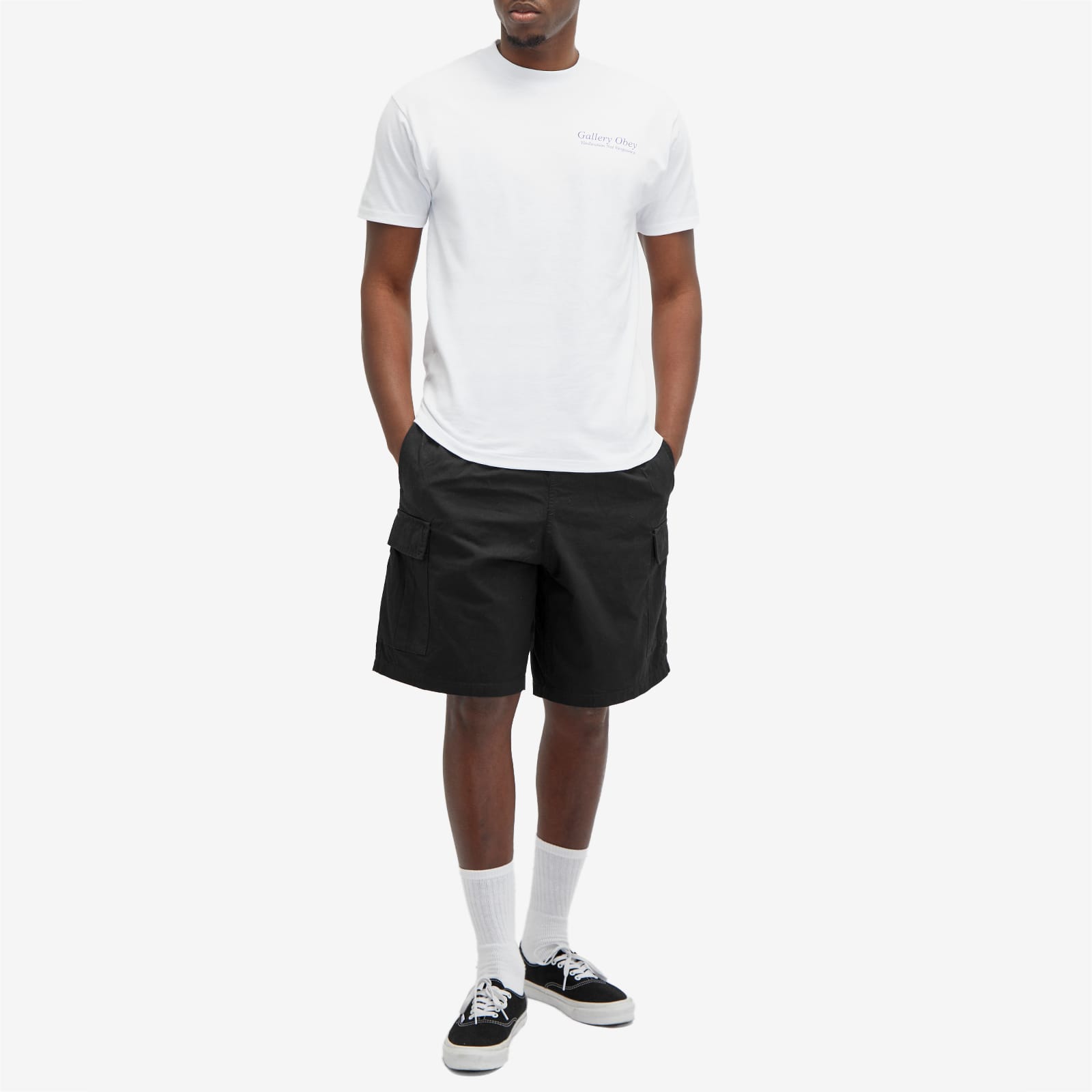 Obey Easy Ripstop Cargo Shorts Black | END. (GB)
