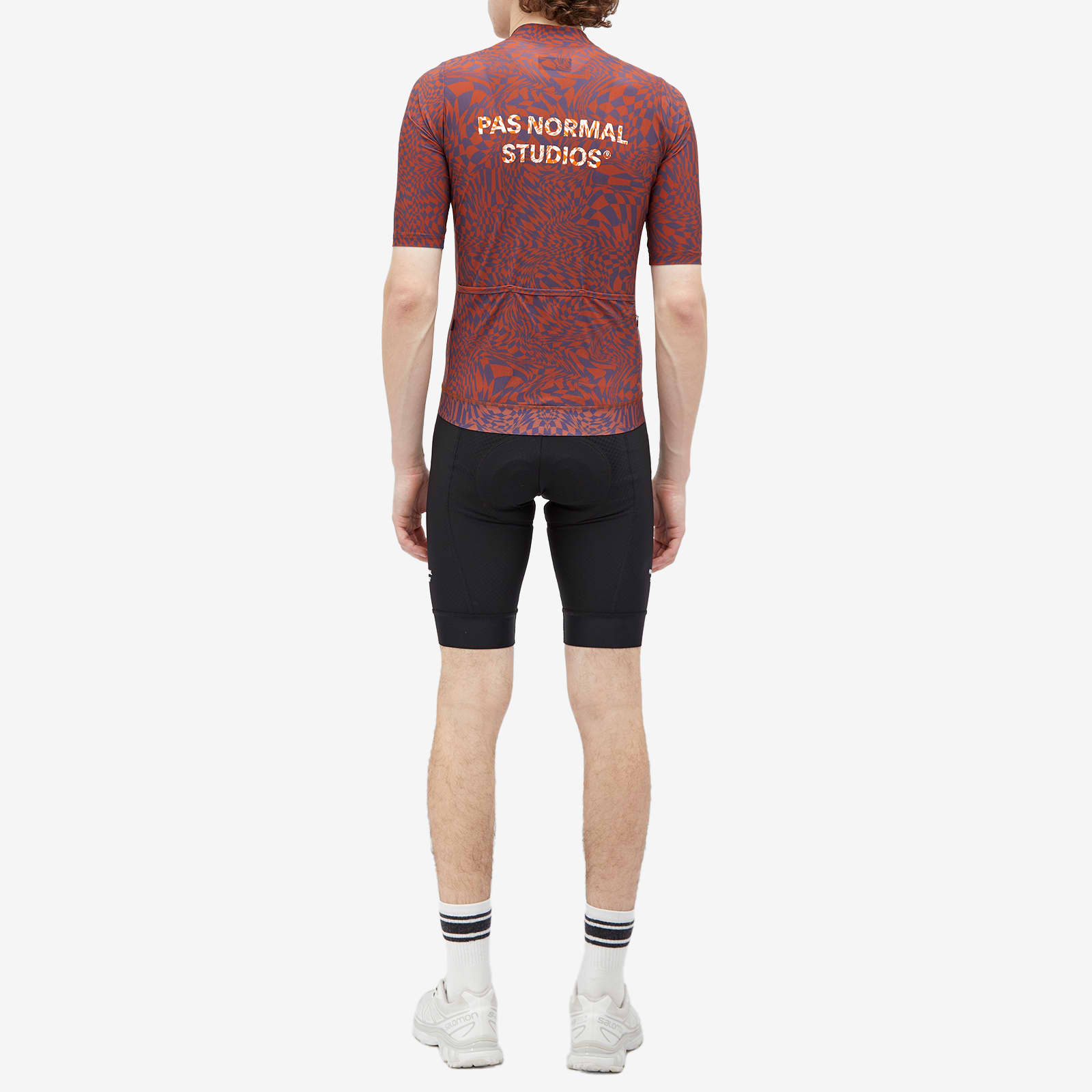 Pas Normal Studios Essential Jersey Check Dark Purple | END. (US)