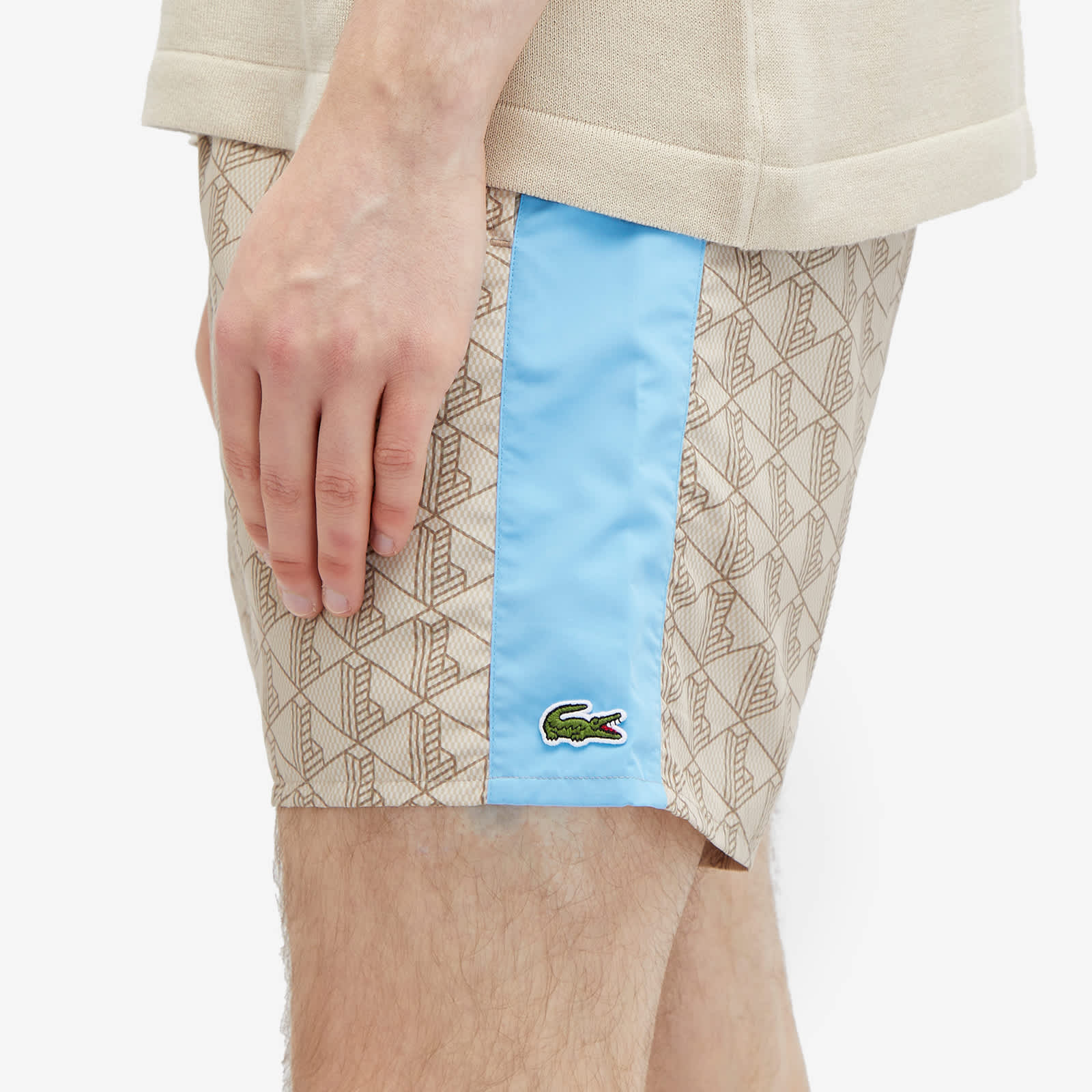Lacoste Monogram Swim Shorts Croissant & Bonnie | END. (US)