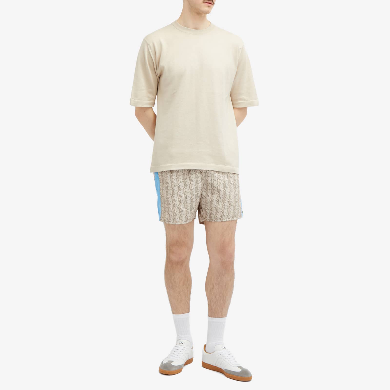 Lacoste Monogram Swim Shorts Croissant & Bonnie | END. (US)