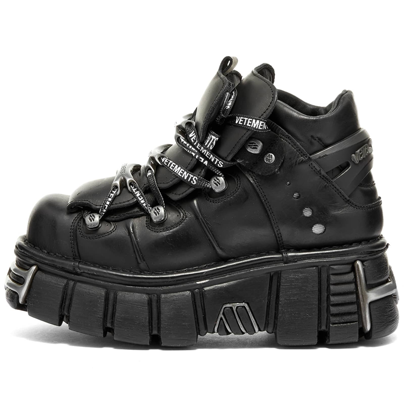 VETEMENTS New Rock Platform Sneaker Black | END. (US)