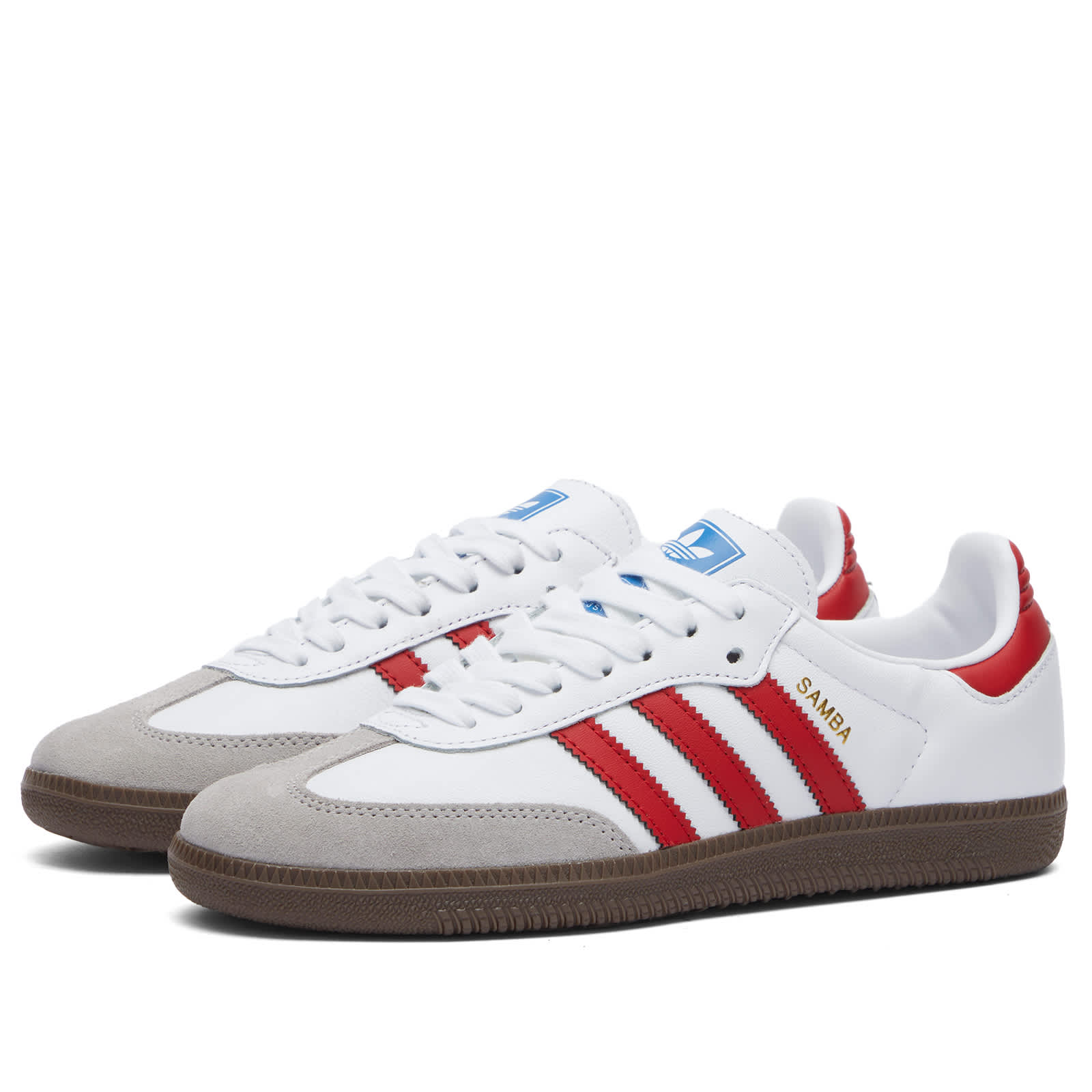 Adidas Samba OG White & Better Scarlet | END. (US)