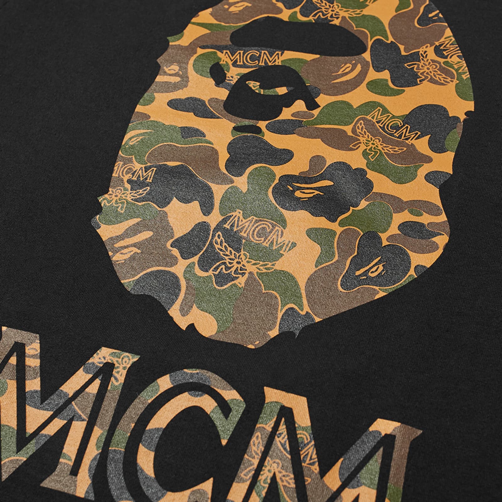 MCM x A Bathing Ape Head T-Shirt Black | END. (IT)