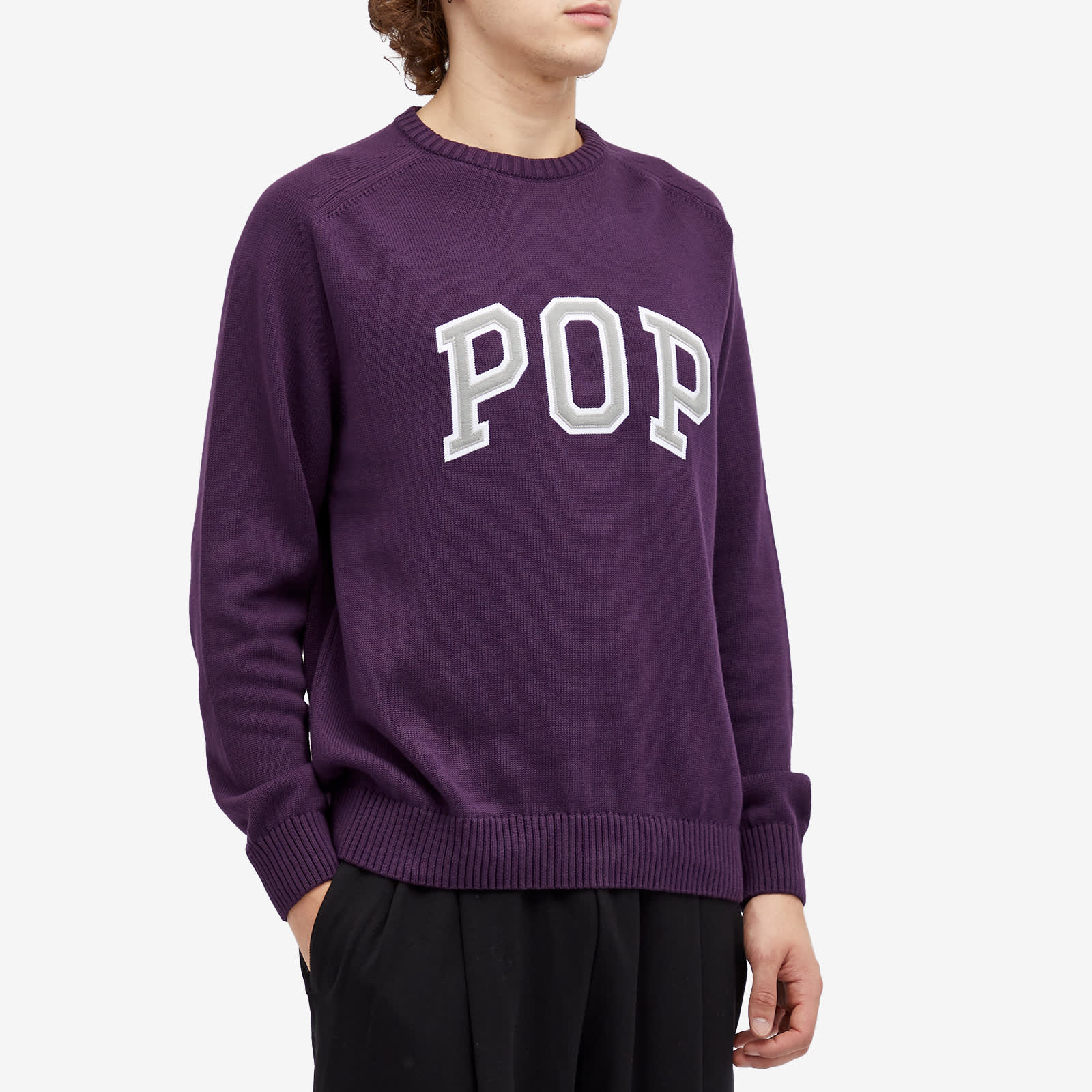 Pop Trading Company Arch Logo Crew Knit Mysterioso | END. (US)
