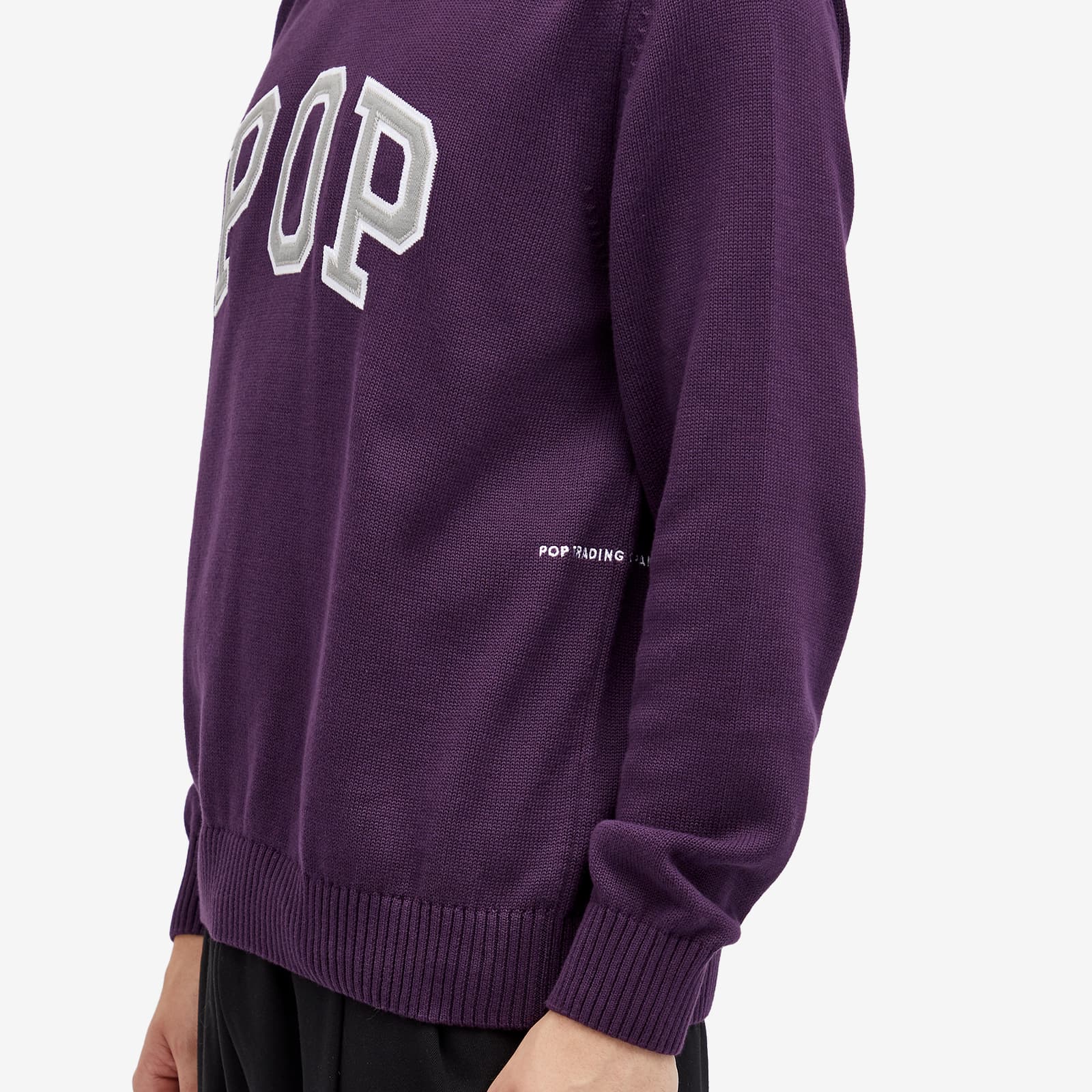 Pop Trading Company Arch Logo Crew Knit Mysterioso | END. (AR)
