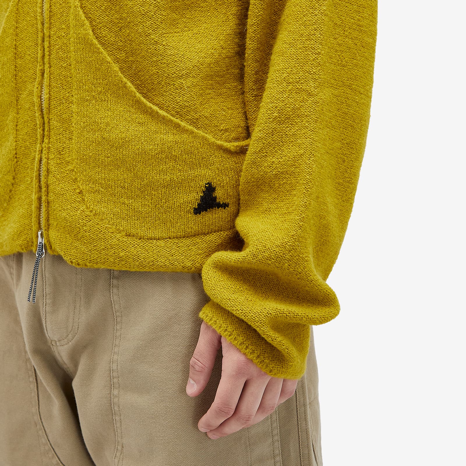 ROA Mohair Zip Cardigan Yellow | END. (KR)