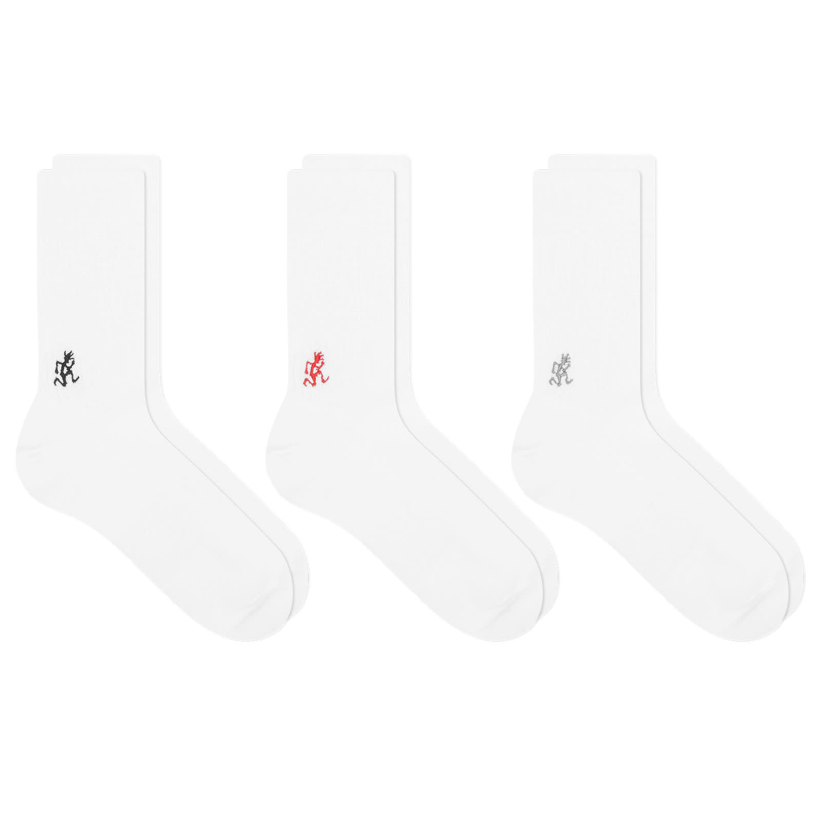 Gramicci Basic Crew Sock - 3-Pack White | END. (HK)