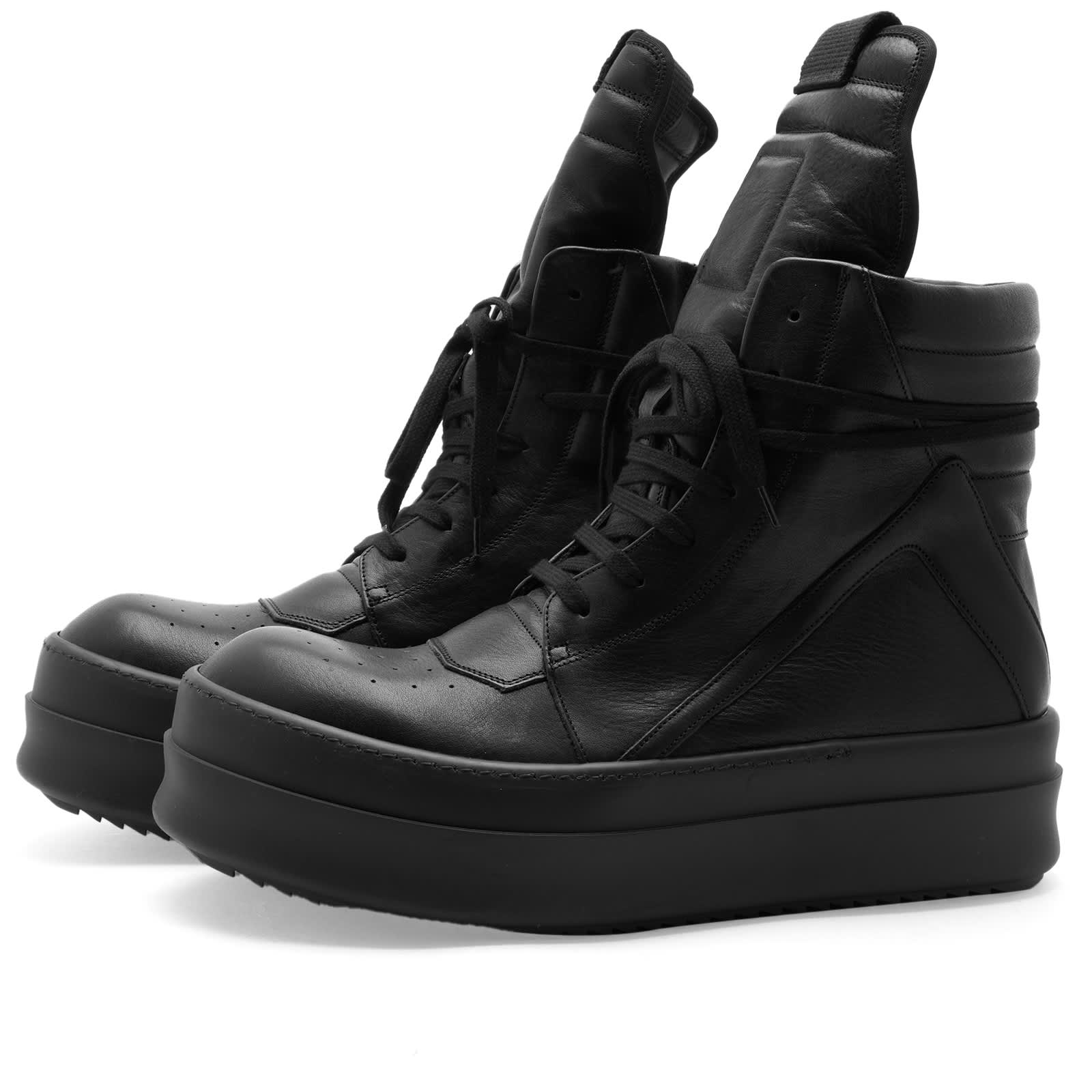 Rick Owens Bumper Geobasket Sneakers Black | END. (US)