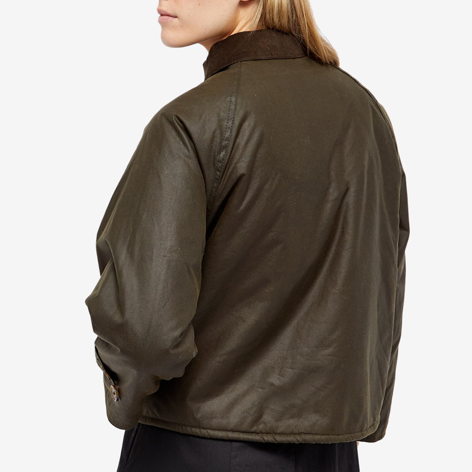 Barbour x Alexa Chung Short Blair Wax Jacket Green | END. (GB)