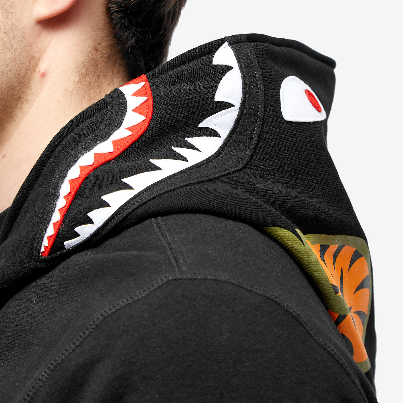 A Bathing Ape Shark Full Zip Hoody Black | END. (GB)