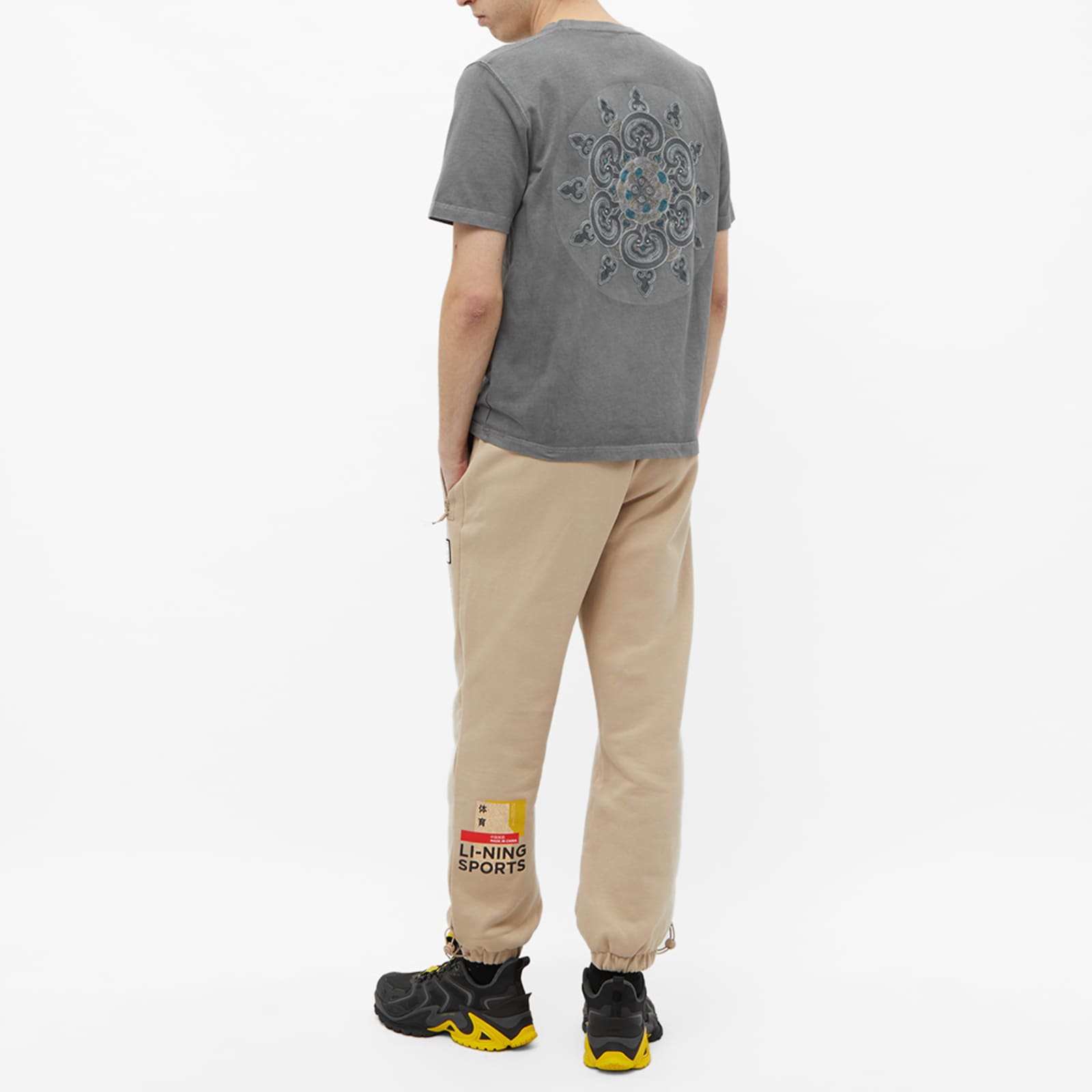 Li-Ning Garment Washed Tee Grey | END. (US)