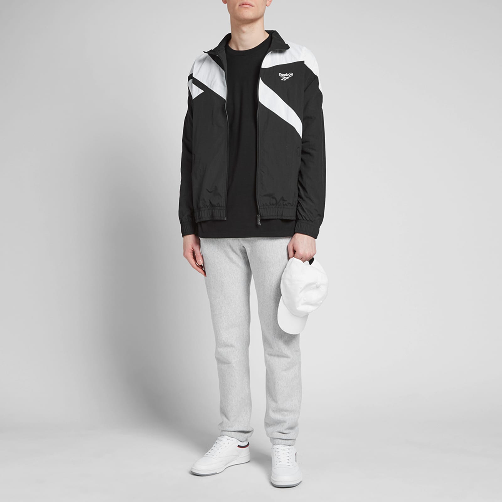 Reebok LF Vector Track Top Black & White | END. (US)