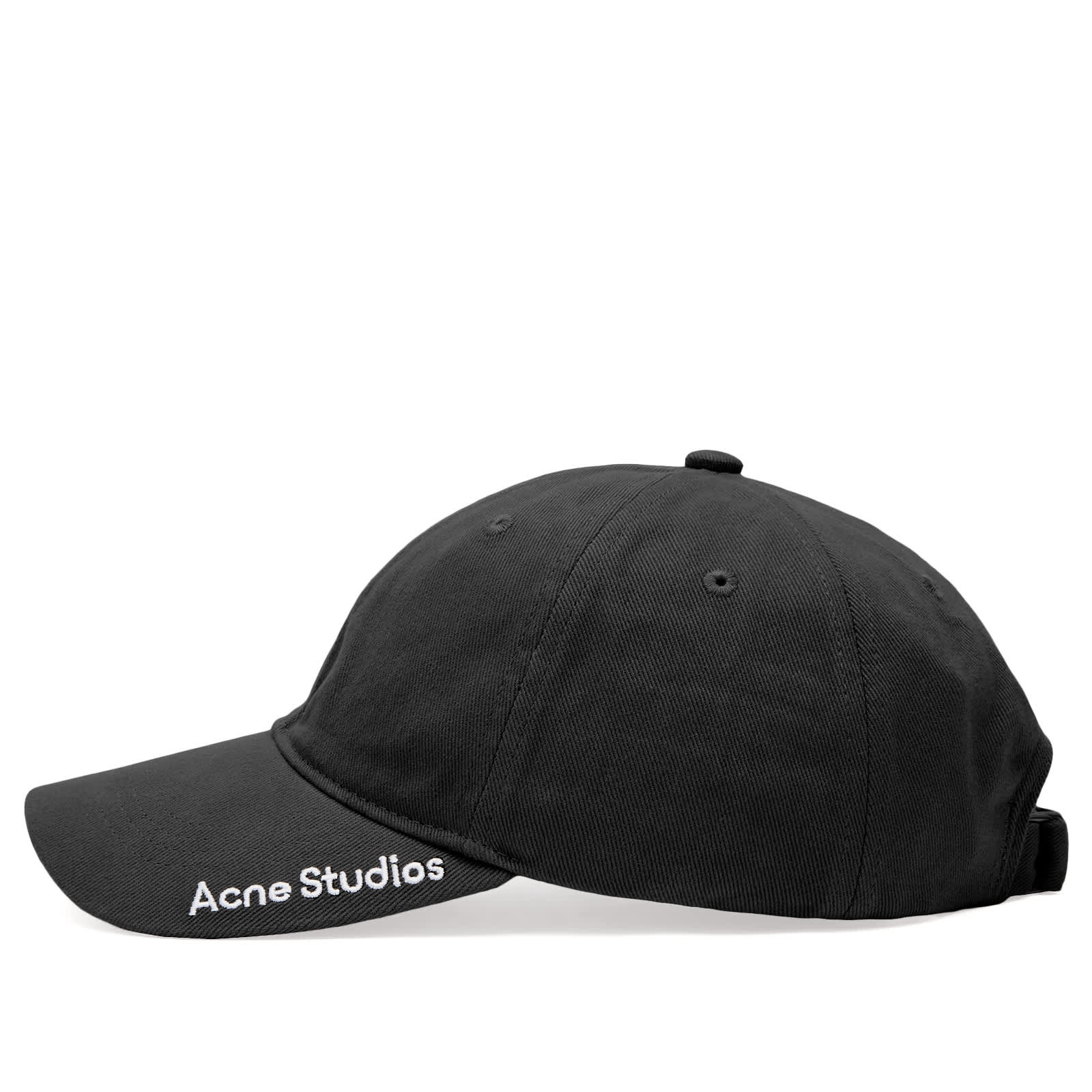 Acne Studios Carliyt Side Logo Cap Black | END. (GB)
