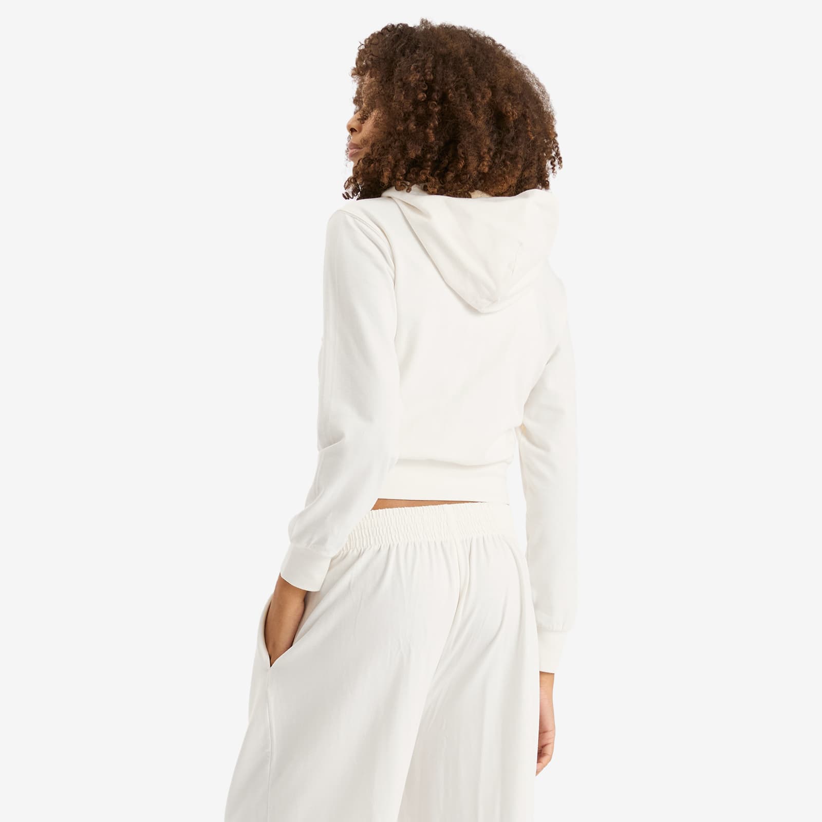 SKIMS Cotton Jersey Zip Up Slim Hoodie Marble | END. (US)