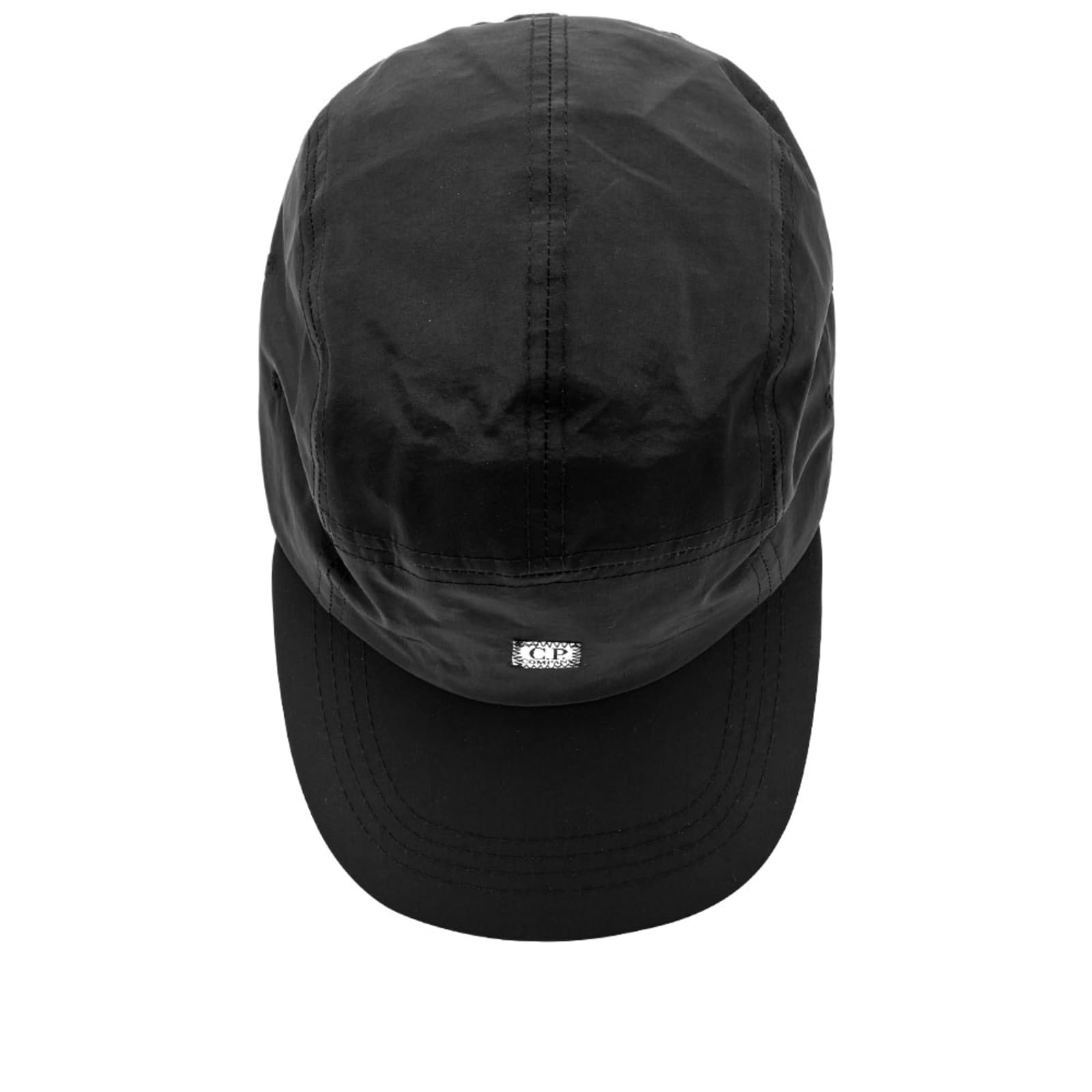 C.P. Company 5 Panel Nylon Cap Black | END.