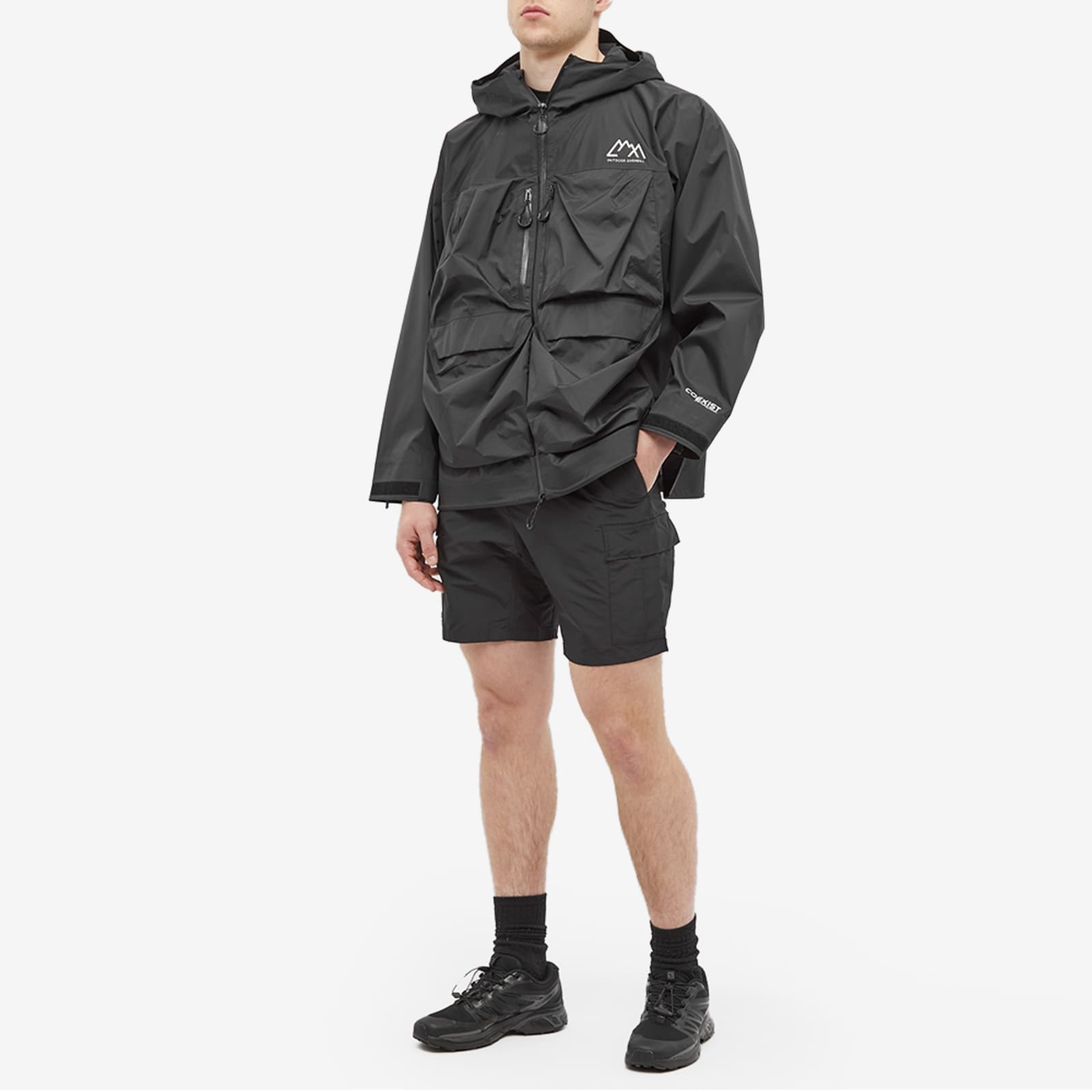 Gramicci Shell Cargo Shorts Black | END. (HK)