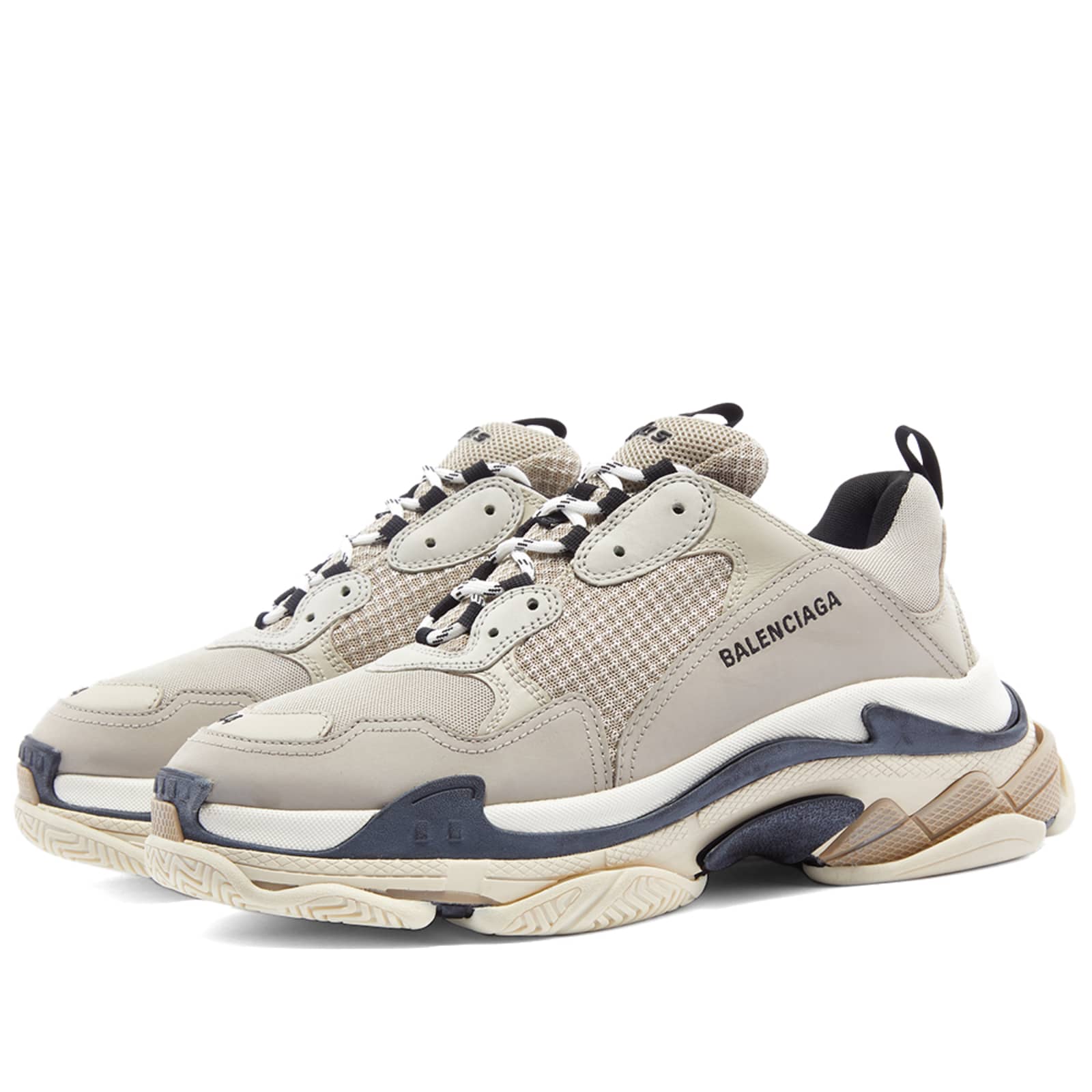 Balenciaga Triple S Sneaker Beige & Black | END. (US)