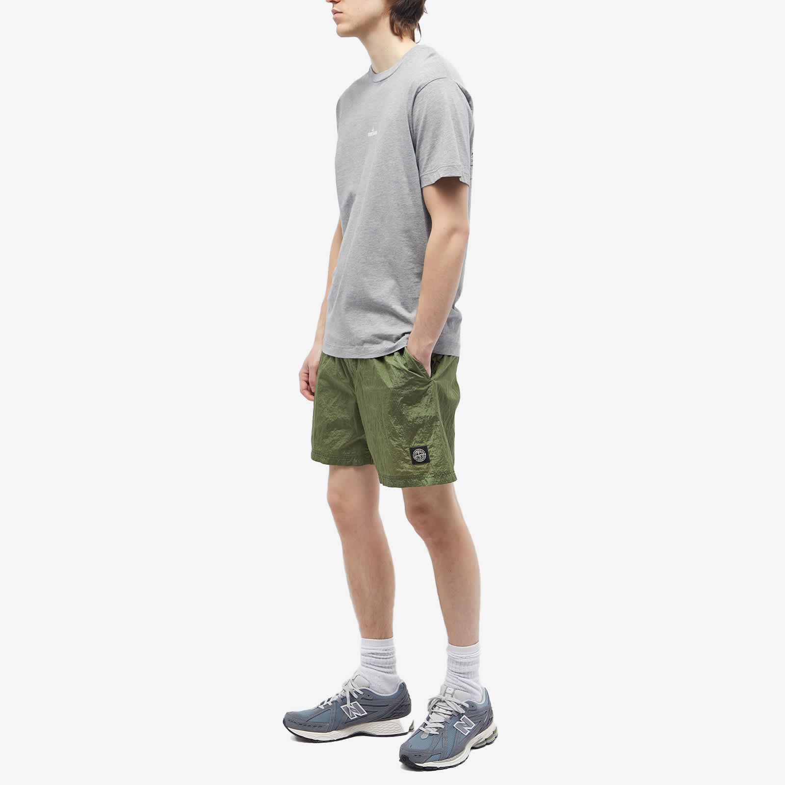 Stone Island Nylon Metal Shorts Sage | END. (SG)