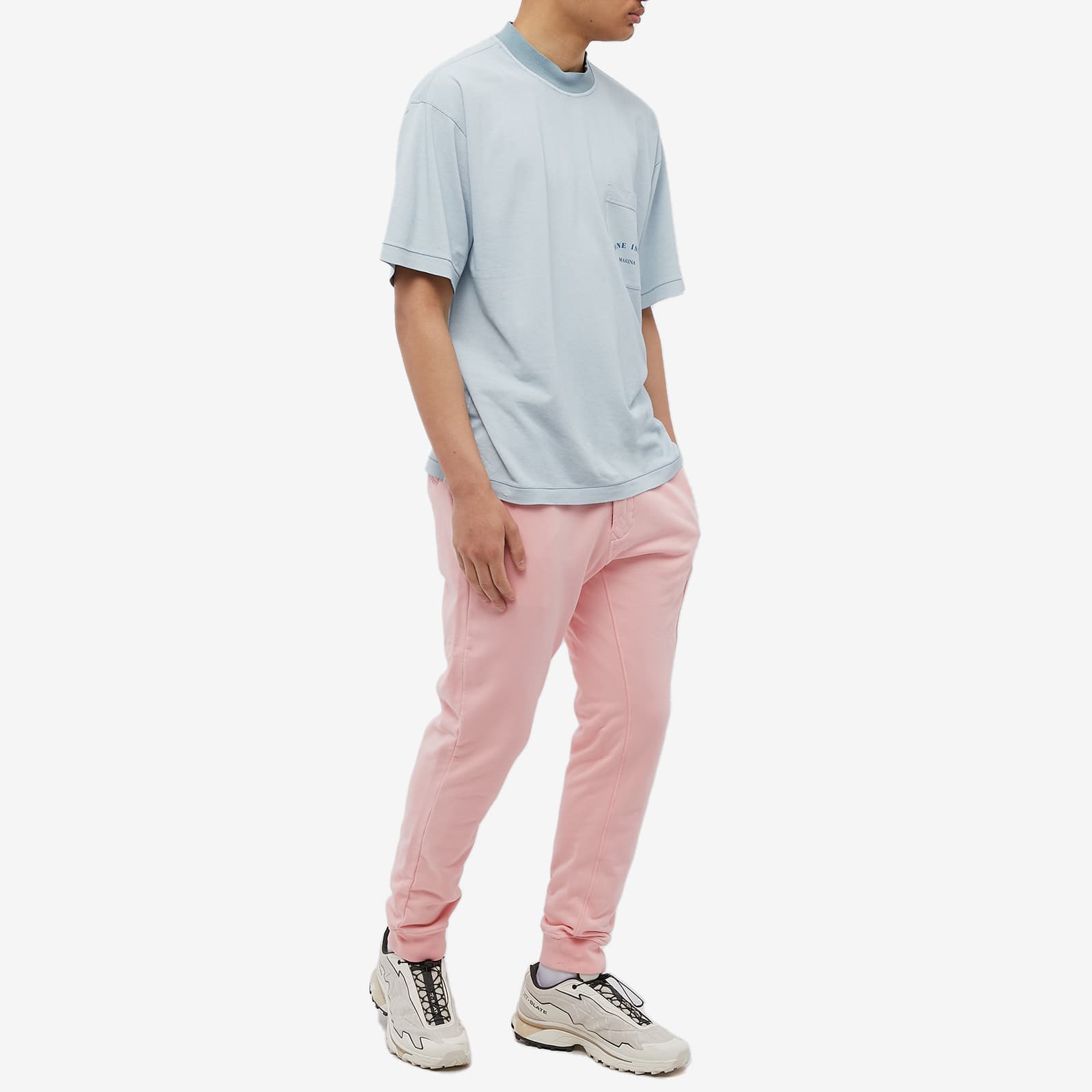 Stone Island Marina Chalk Plating T-Shirt Sky Blue | END. (GB)