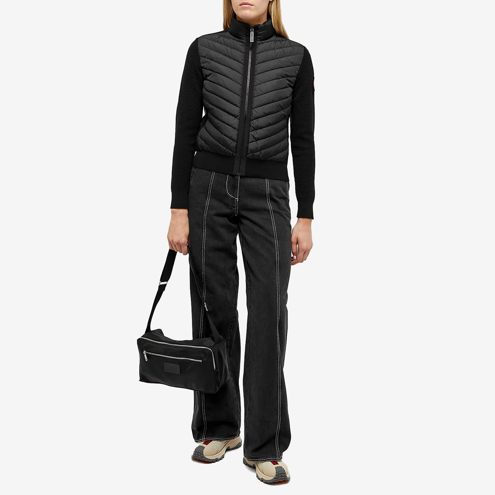 Canada Goose Hybridge Padded Knit Jacket Black | END. (GB)