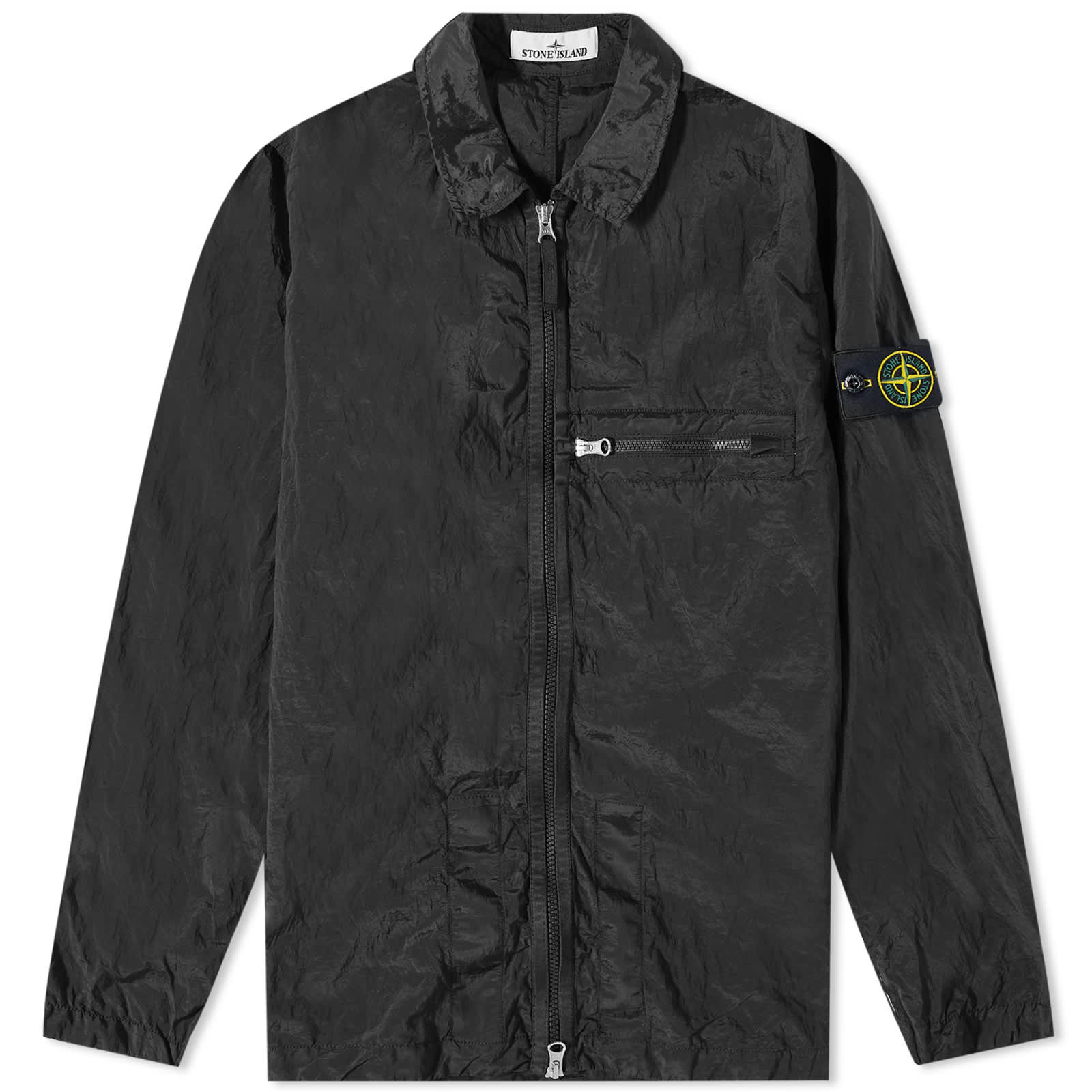 Stone Island Nylon Metal Shirt Jacket Black | END. (US)