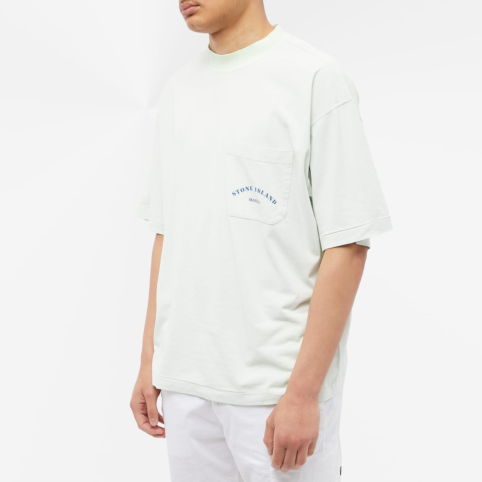 Stone Island Marina Chalk Plating T-Shirt Light Green | END. (SG)