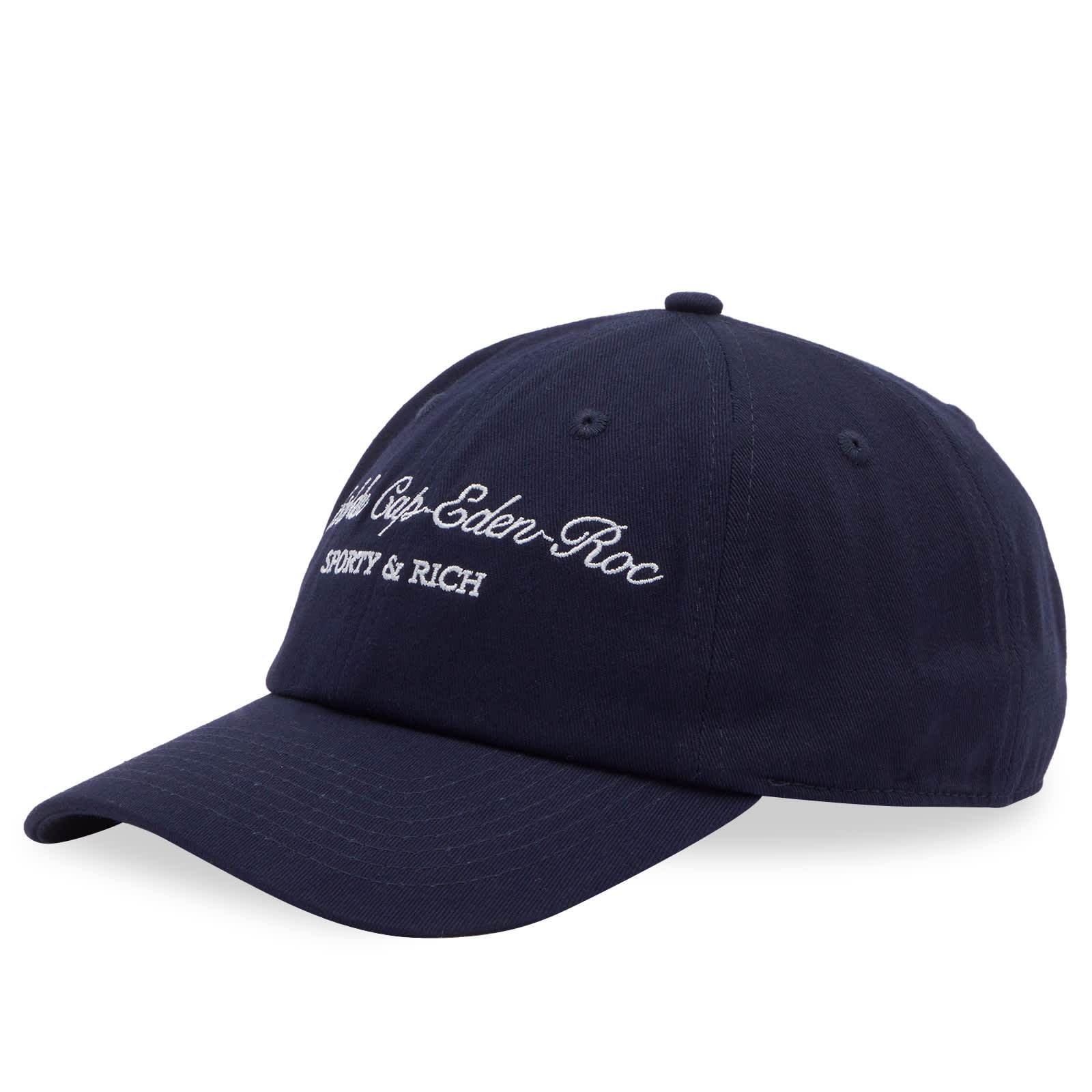 Sporty & Rich Hotel du Cap Cursive Hat Navy White | END. (HK)