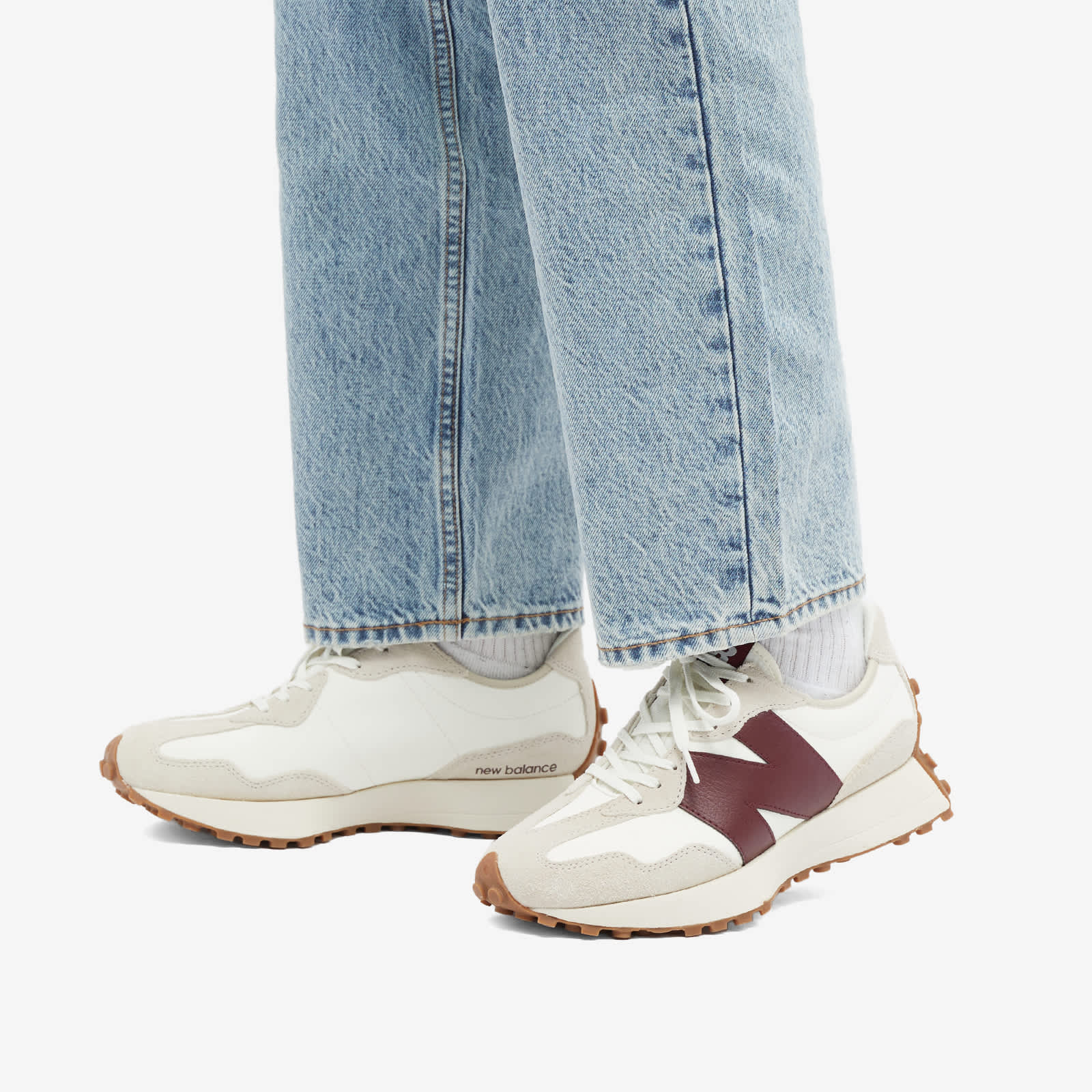 New Balance WS327KA Moonbeam & Burgundy | END. (GB)
