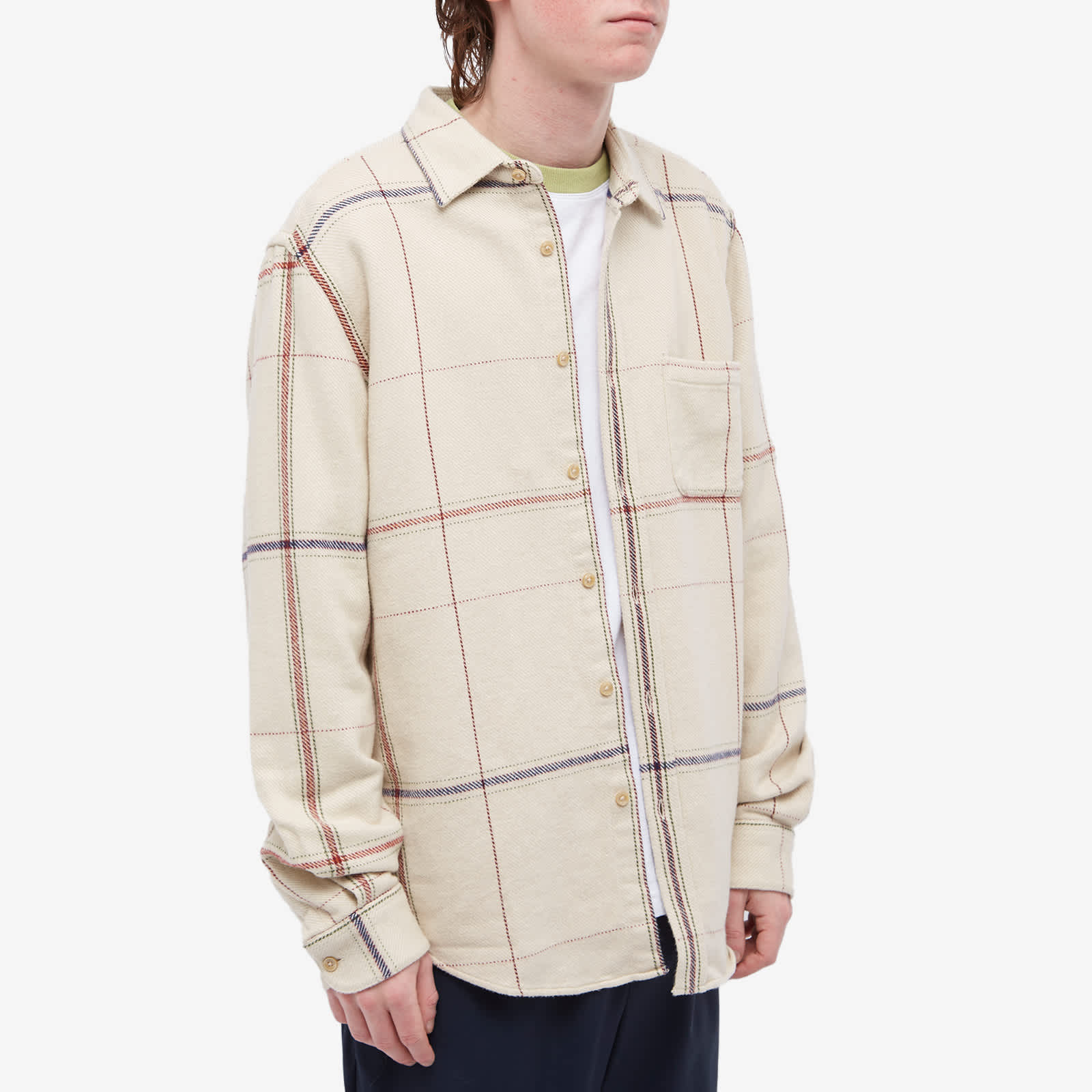 Portuguese Flannel Torse Check Shirt Ecru | END. (AU)