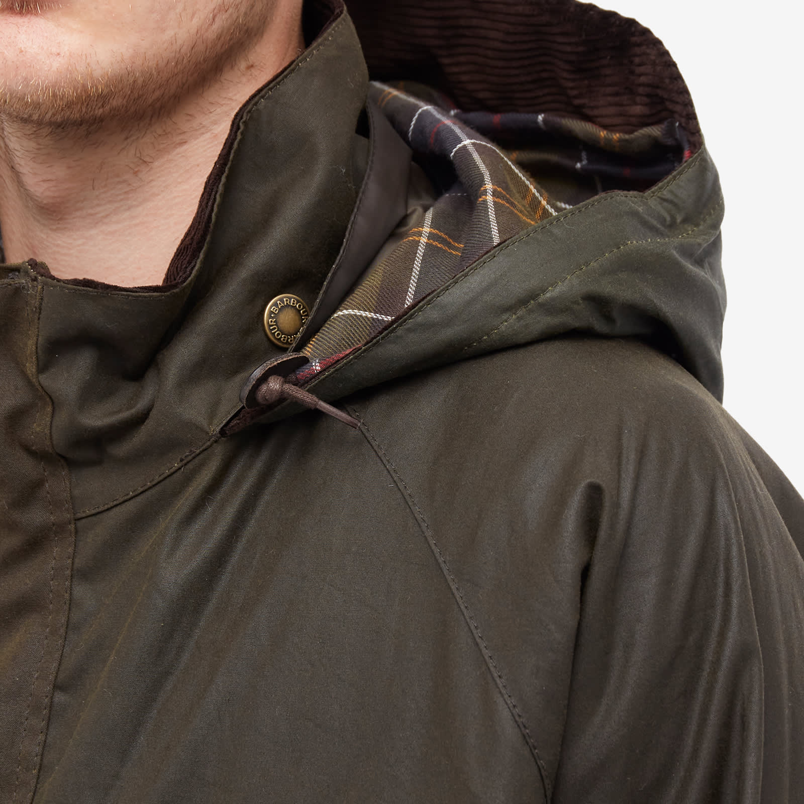 Barbour Heritage Short Field Wax Parka Jacket Olive | END. (US)