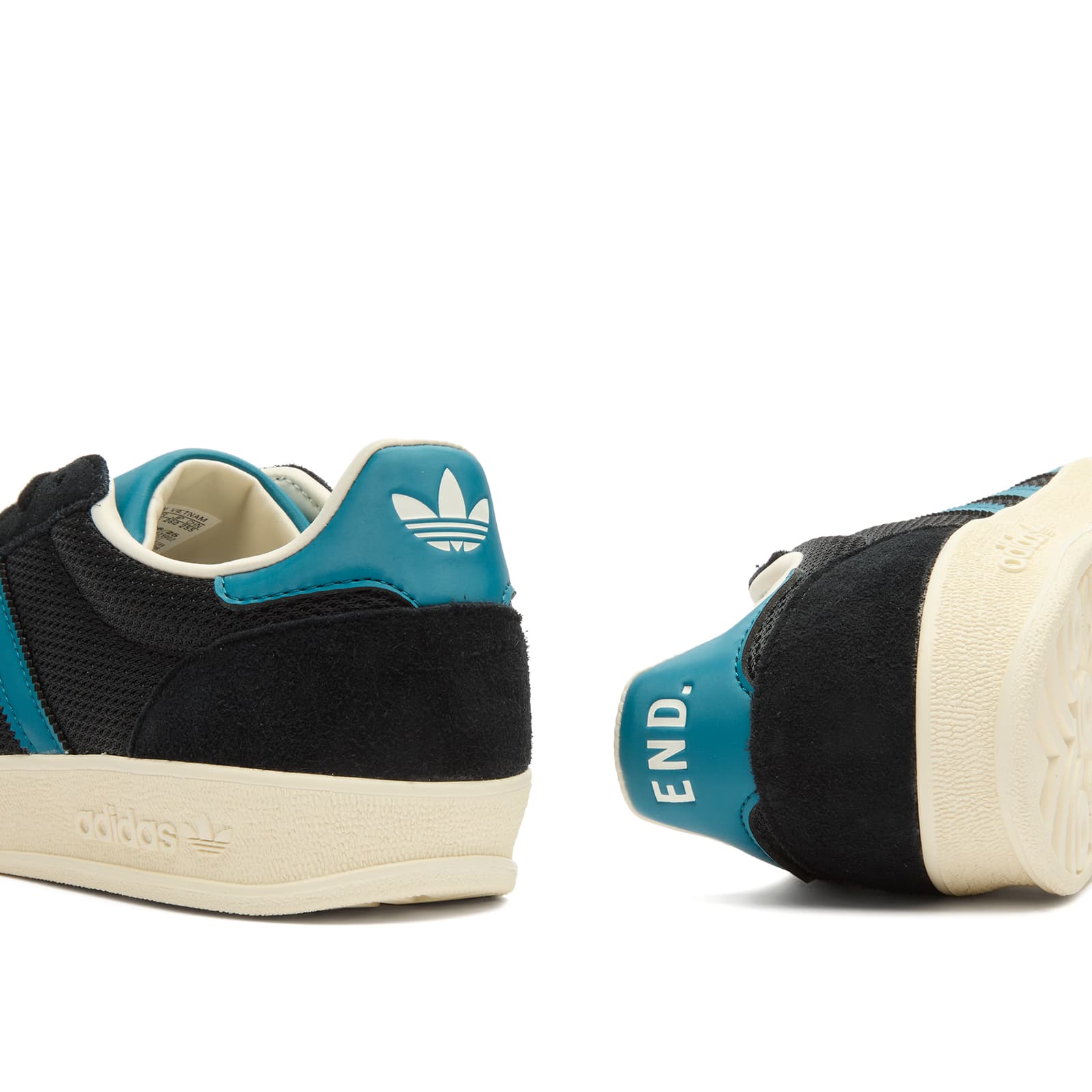 END. x Adidas Gazelle Indoor Pro Real Teal, Core Black & Off White | END. (SE)