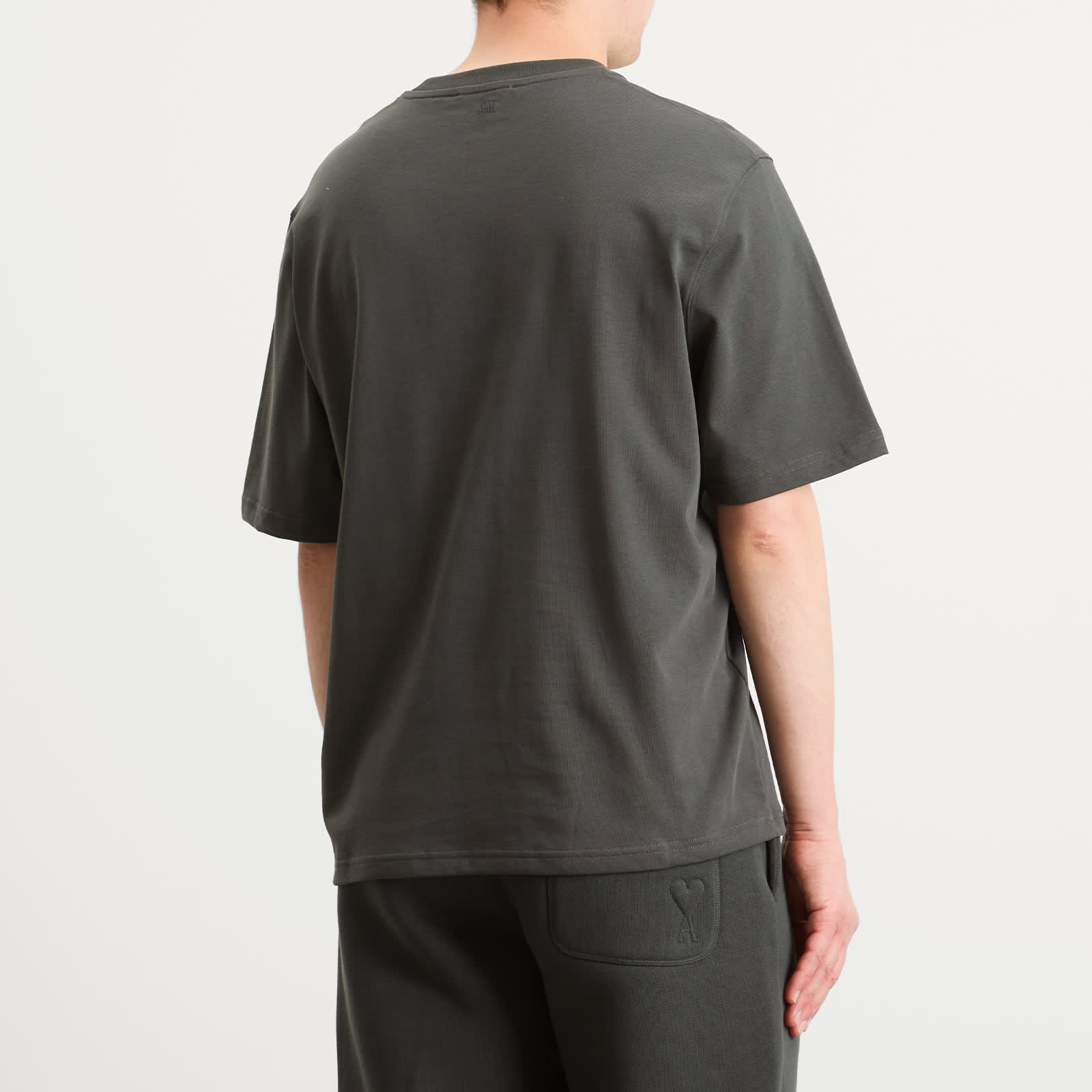 AMI Paris Thick Jersey Big ADC Tshirt Anthracite | END. (AT)