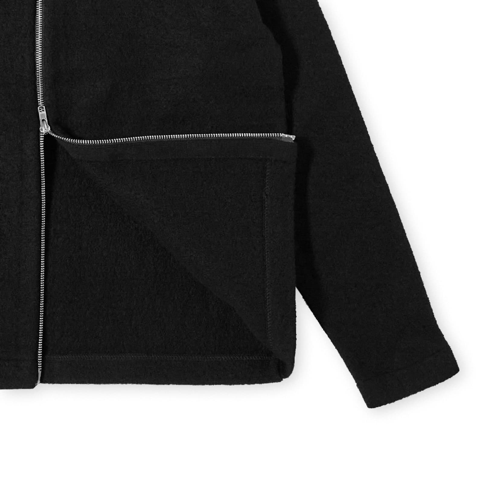 NN07 Ivan Boiled Wool Zip Jacket Black | END. (GB)