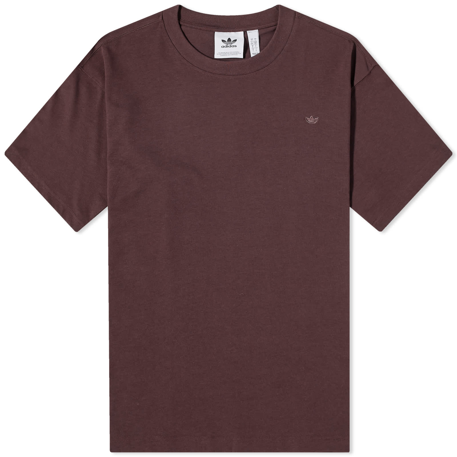 Adidas Premium Essentials T-Shirt Shadow Brown | END. (US)