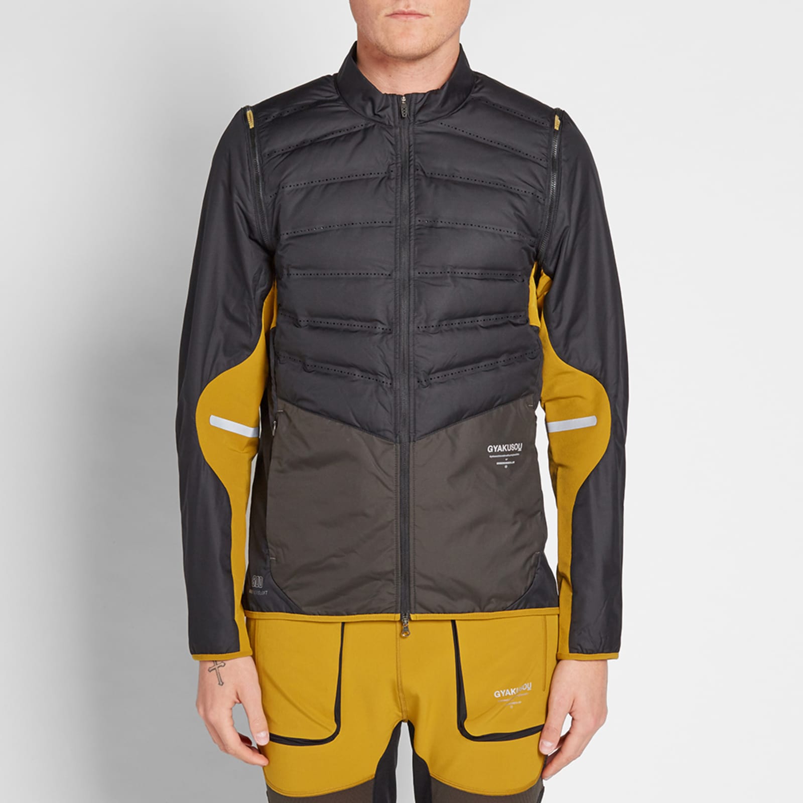 Nike x Undercover Gyakusou Aeroloft Zip Off Jacket Black & Bronzine | END.