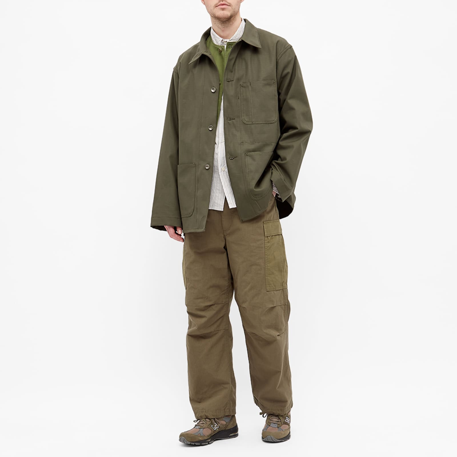 Engineered Garments Workaday Utility Jacket Olive Ripstop | END.