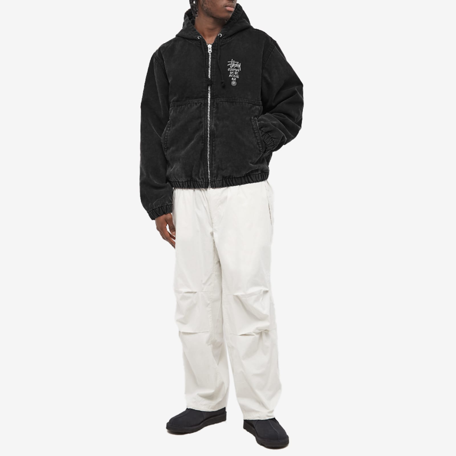Stussy Canvas Insulated Work Jacket Black | END. (GB)