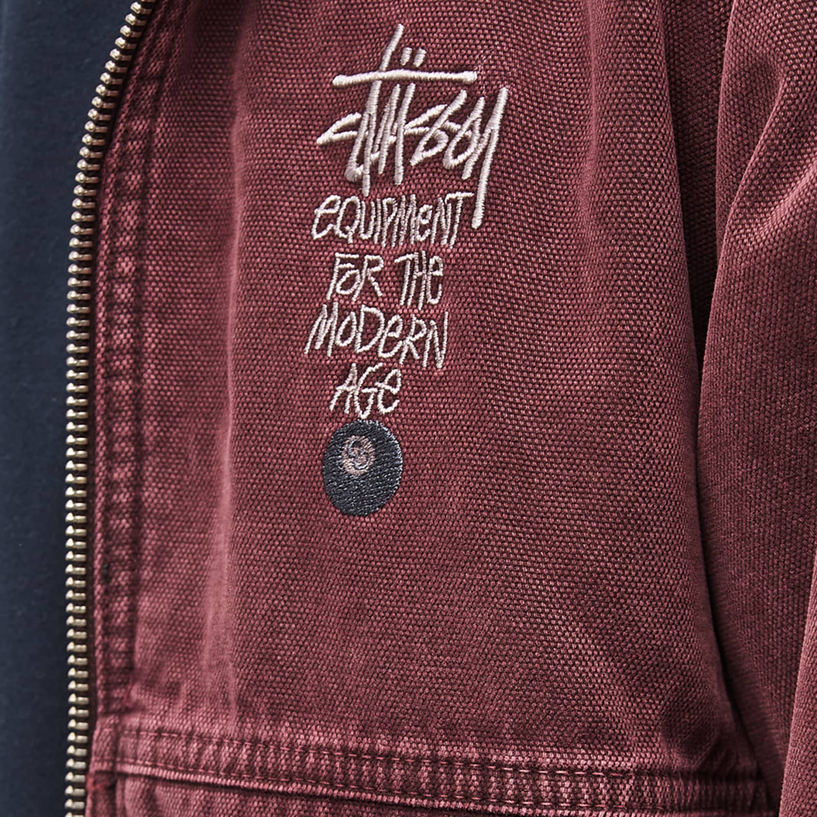 Stussy Canvas Insulated Work Jacket Purple | END. (US)