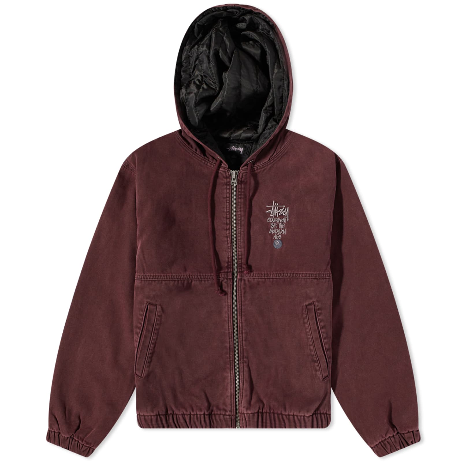 Stussy Canvas Insulated Work Jacket Purple | END. (US)