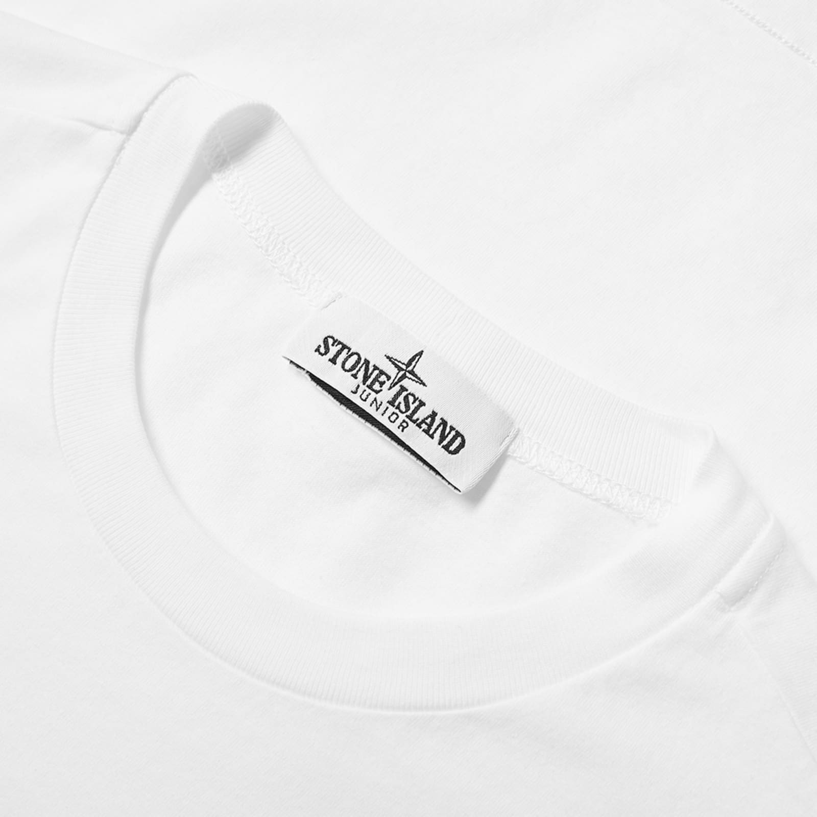 Stone Island Junior Patch Logo T-Shirt White | END. (GB)