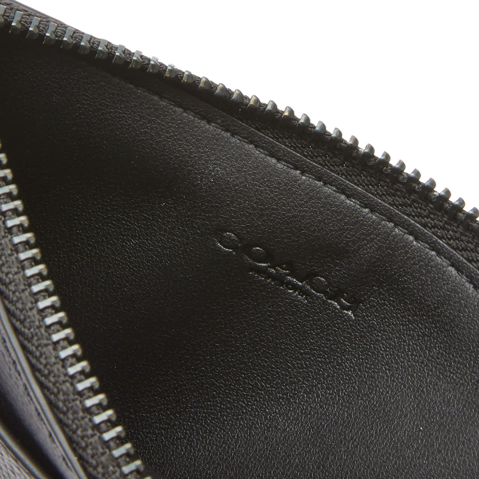 Coach Zip Cardholder Black Crossgrain Leather | END. (HK)